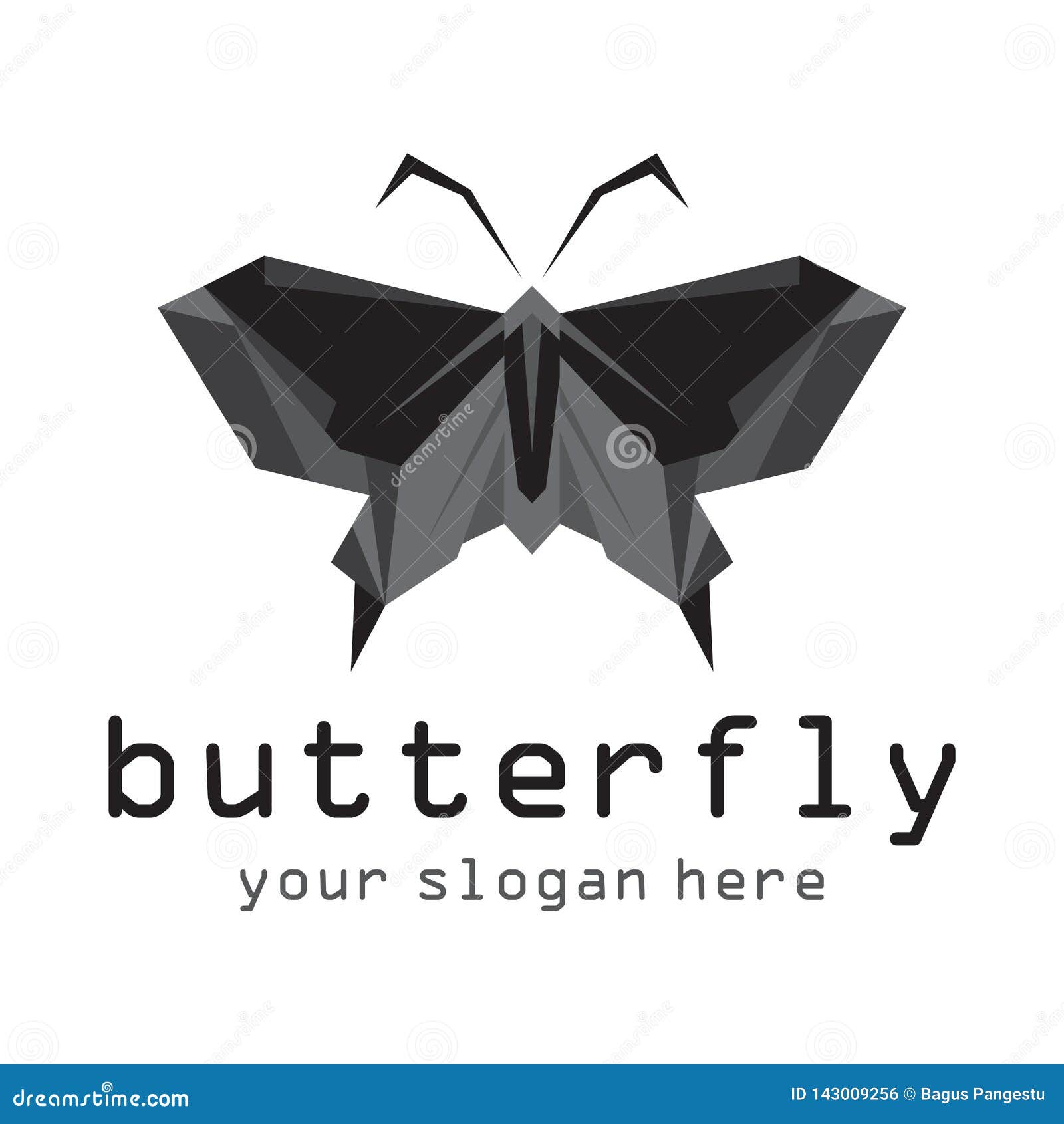 Butterfly Icon Isolated on White Background Stock Vector - Illustration ...