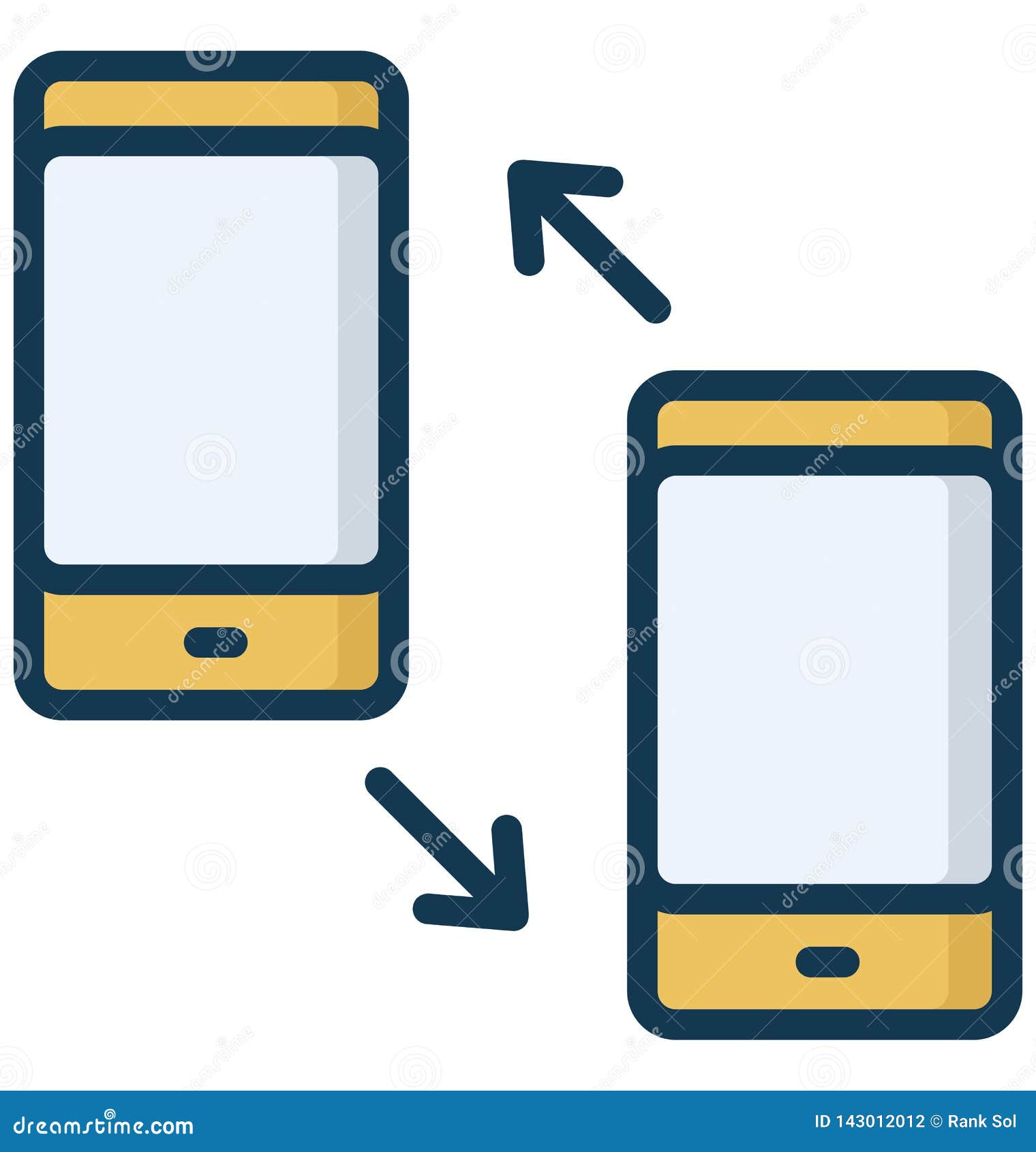 Dialed and Received Calls Isolated Vector Icon Which Can Easily Modify ...