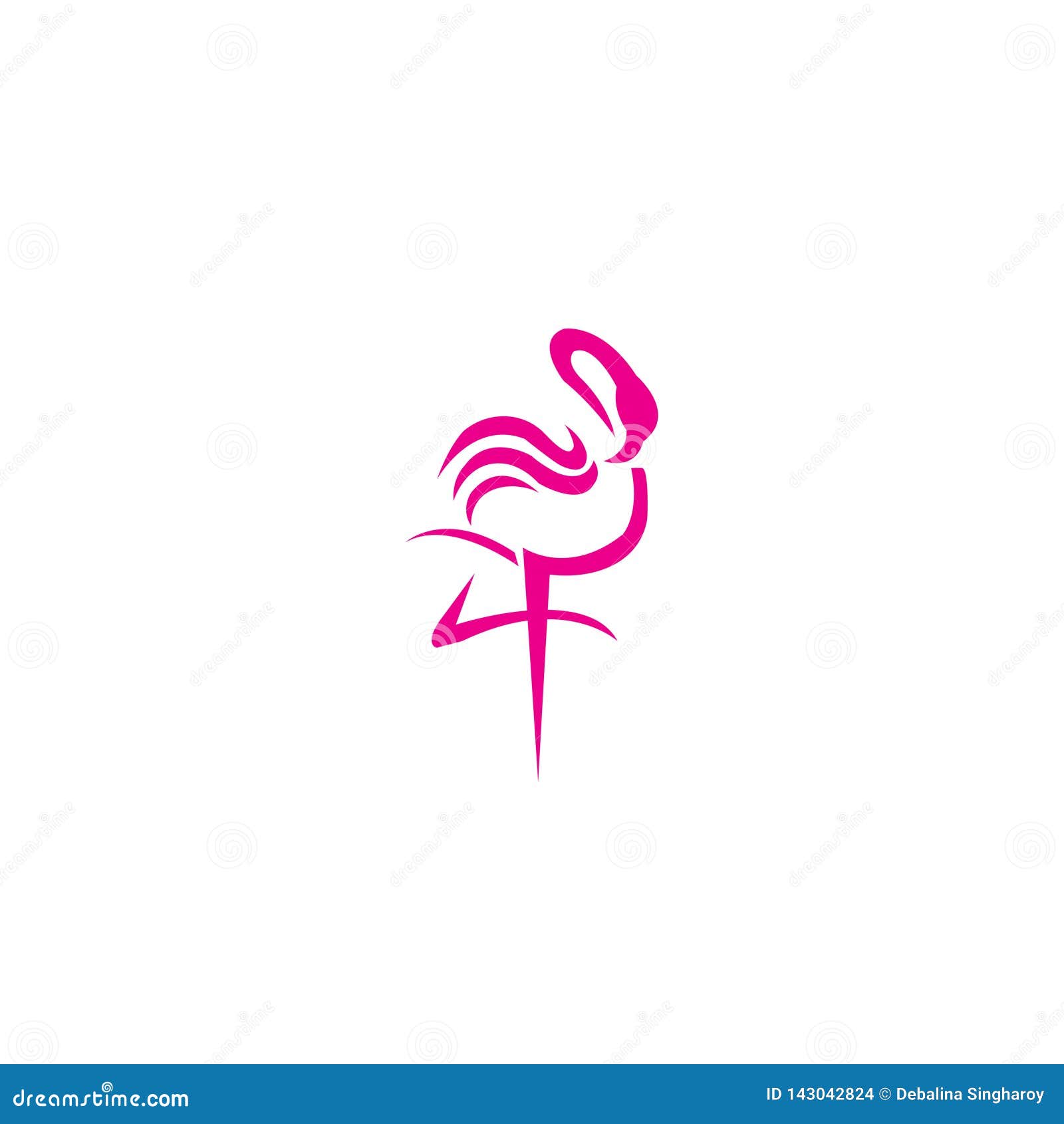 Flamingo Logo Design Vector Image- Stock Vector Illustration Stock ...