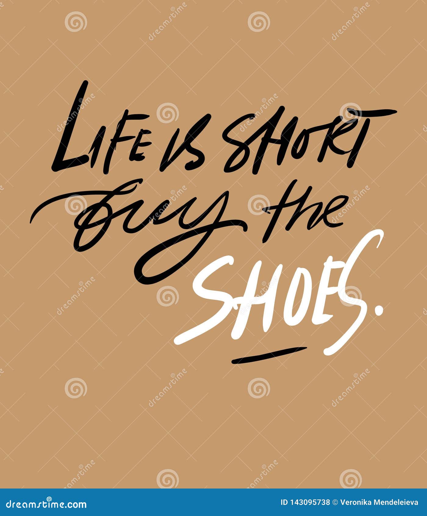 Quotes about Shoes. Hand Lettering Fpr Your Design Stock Vector ...