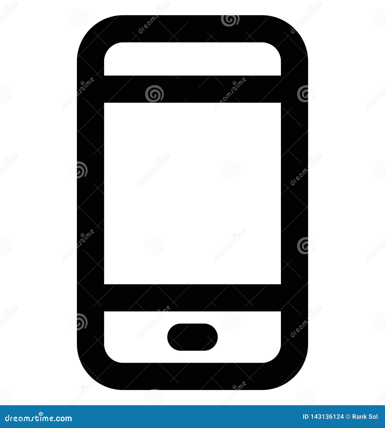 Mobile Bold Line Icon Which Can Easily Modify or Edit and Color As Well ...