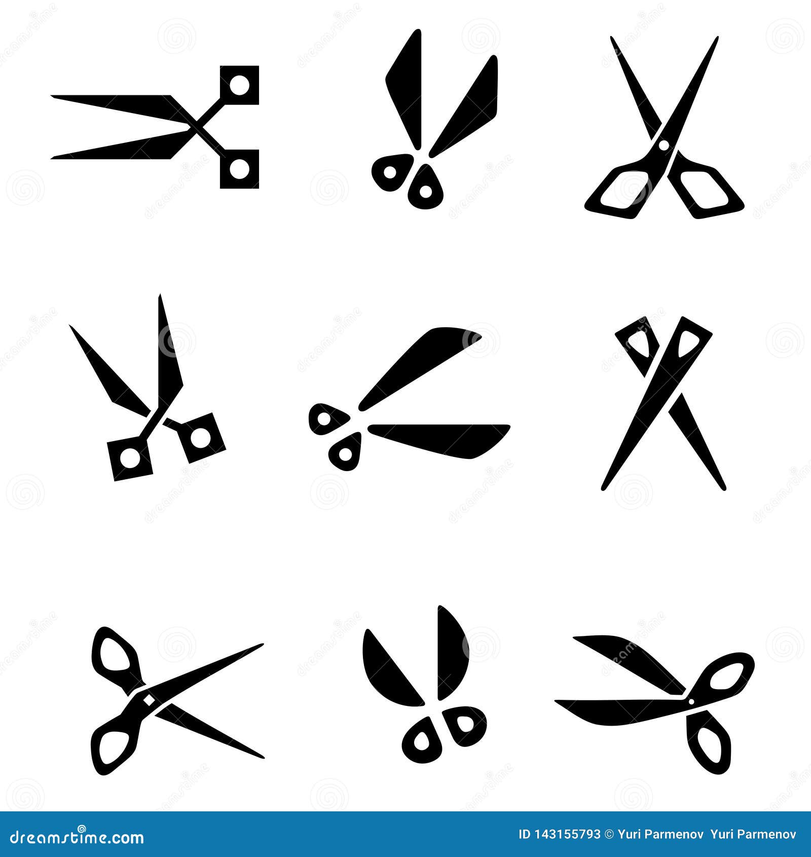 Scissors Label Equipment Objective Business Logo. Cartoon Vector ...