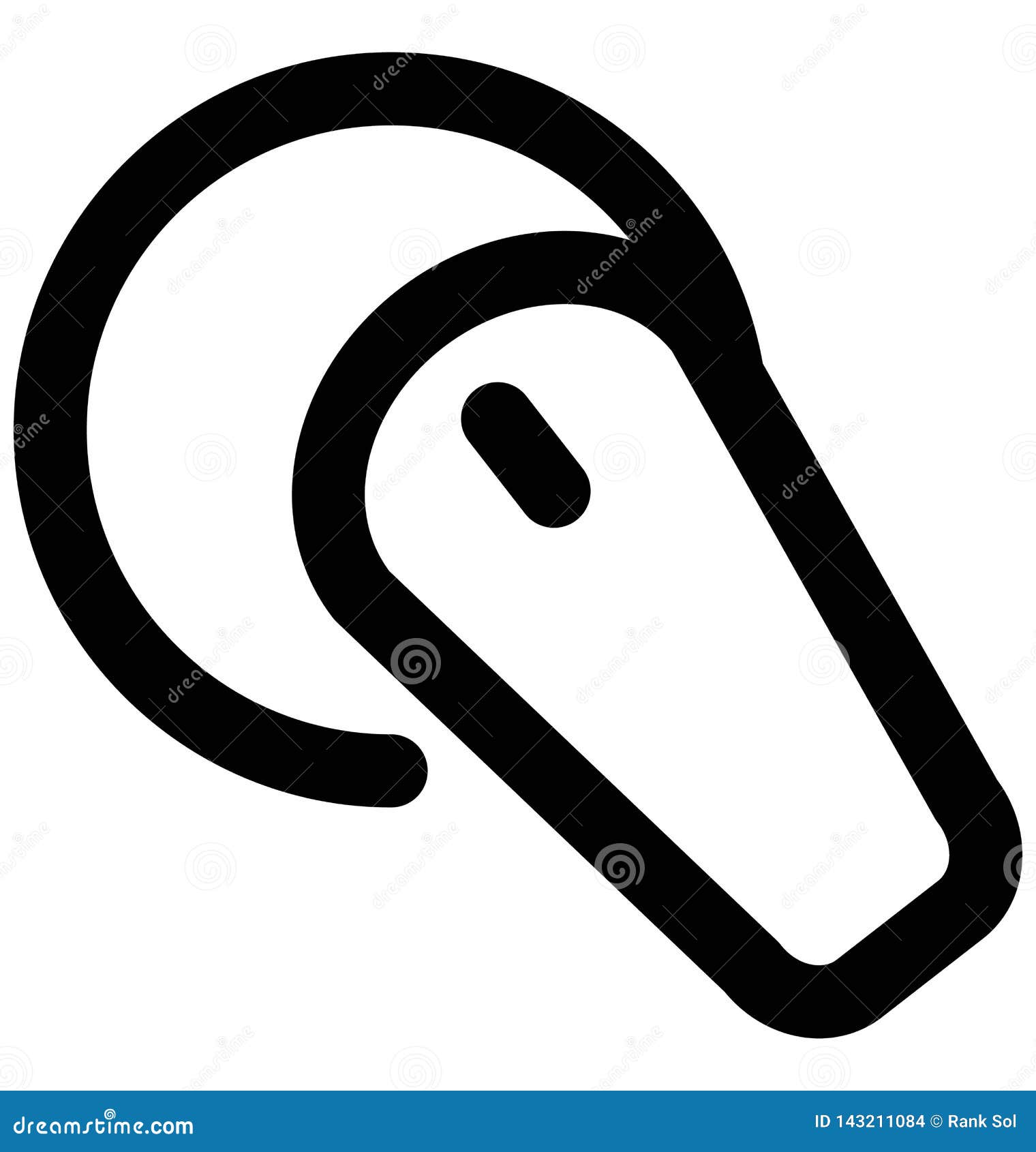 Bluetooth Headset Bold Line Icon Which Can Easily Modify or Edit and ...