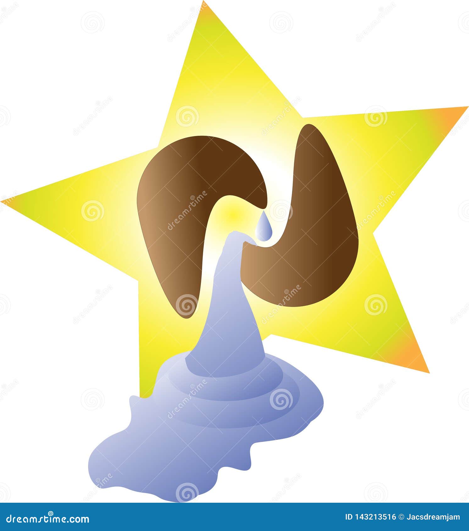 Flowing Fluid Bright Star stock vector. Illustration of design - 143213516