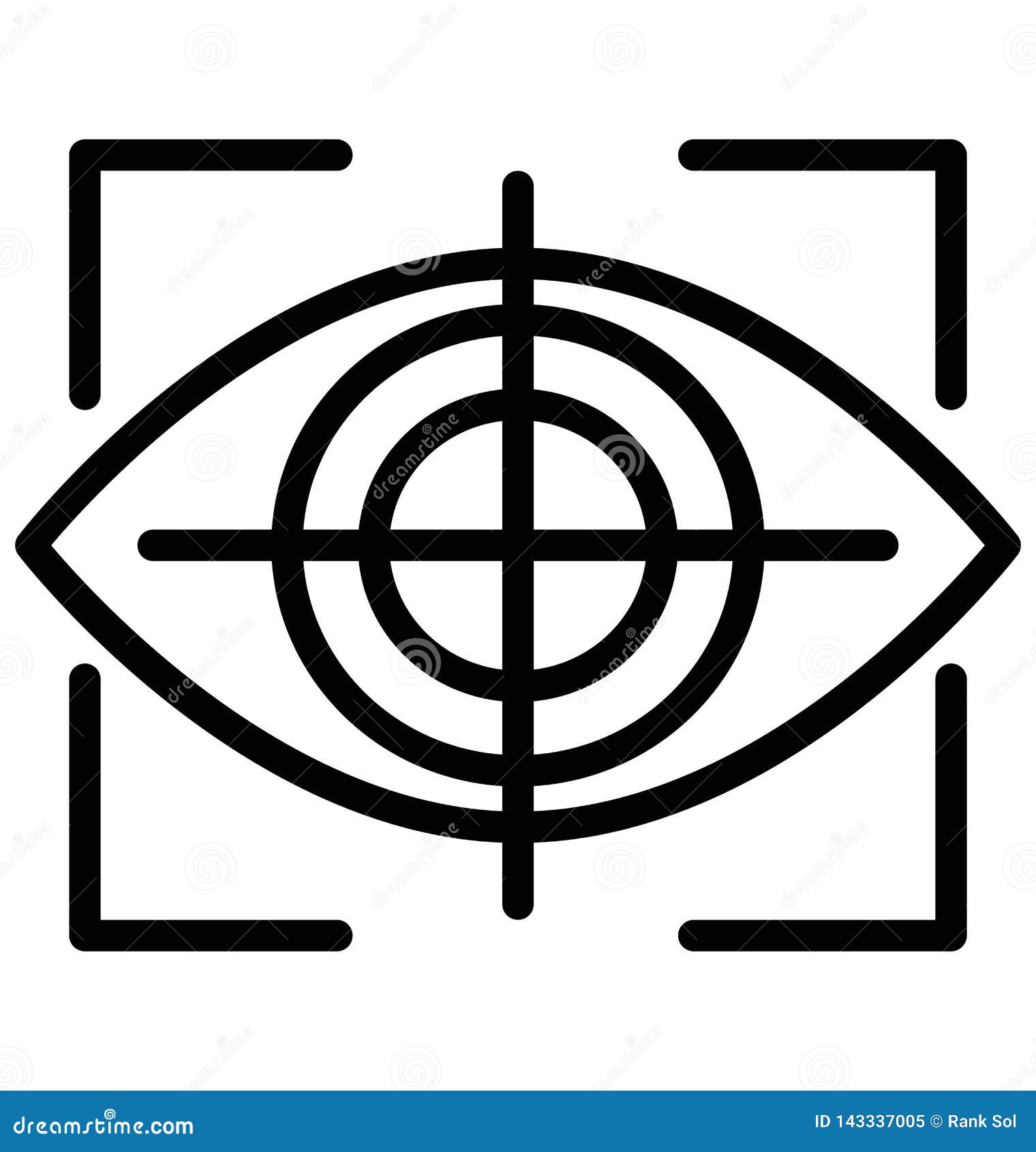 Ar Contact Lenses, Isolated Vector Icon Which Can Easily Modify or Edit ...