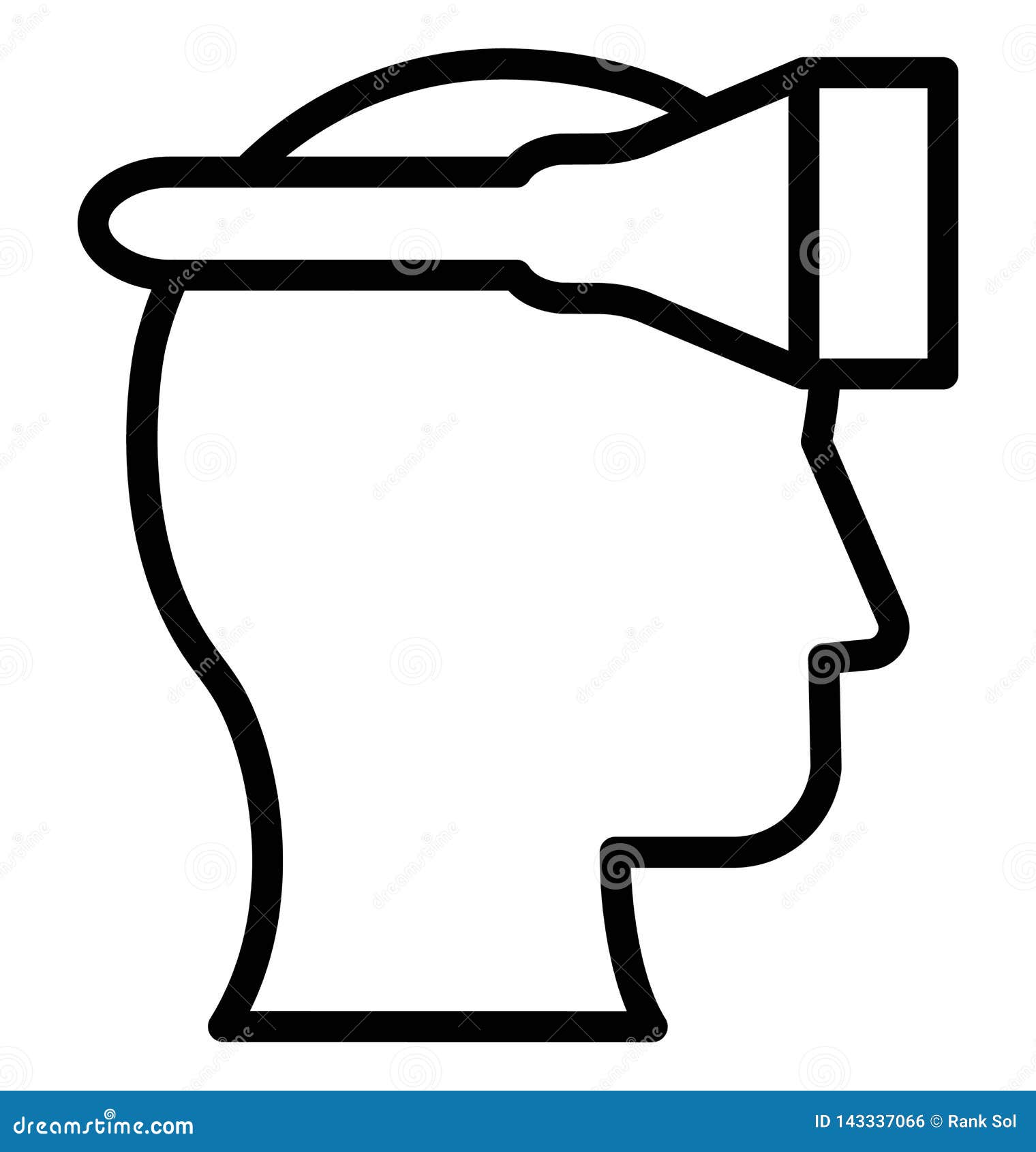 Head Mounted Display Isolated Vector Icon Which Can Easily Modify or ...