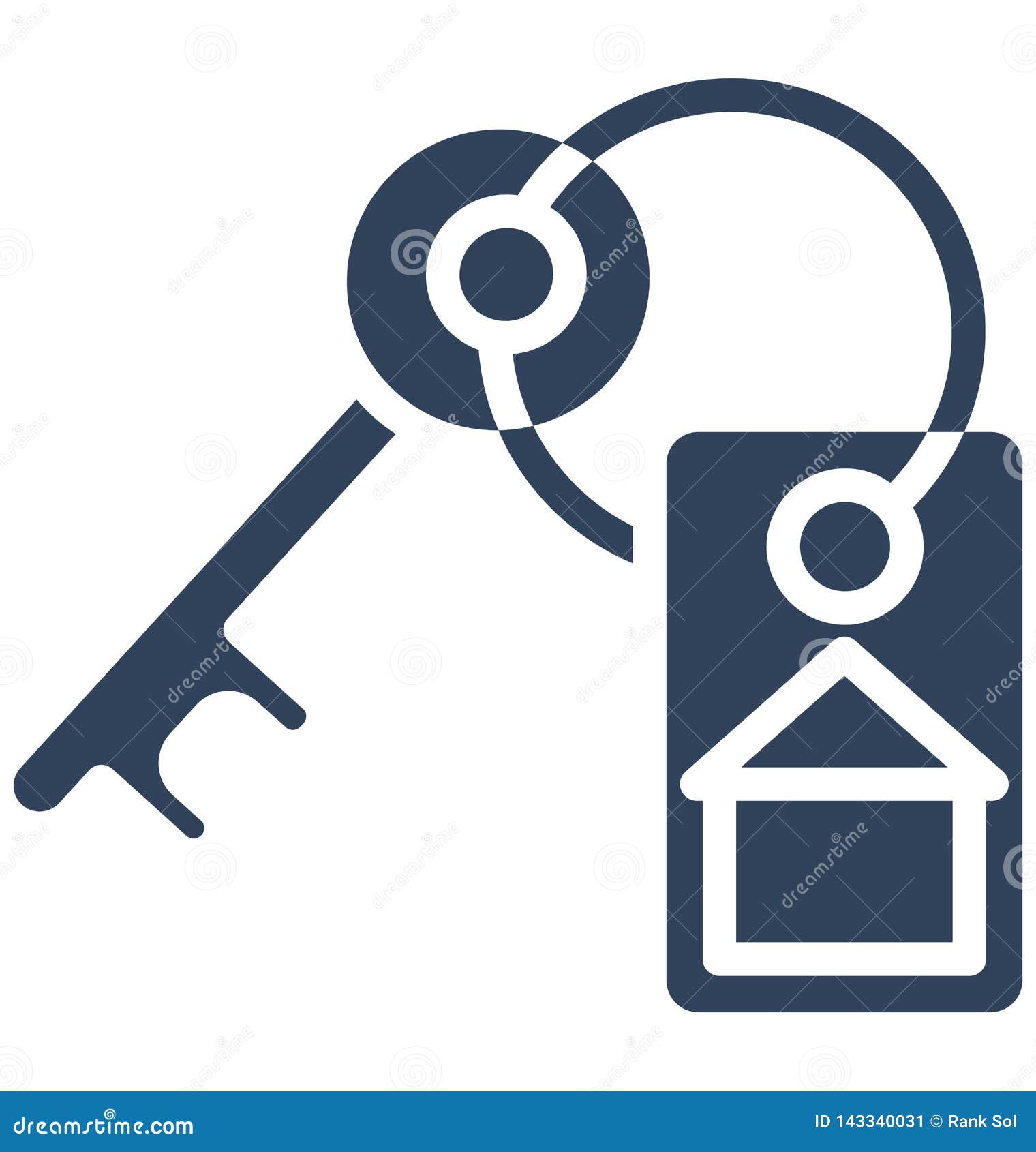 Keyring Isolated Vector Icon Which Can Easily Modify or Edit Stock ...