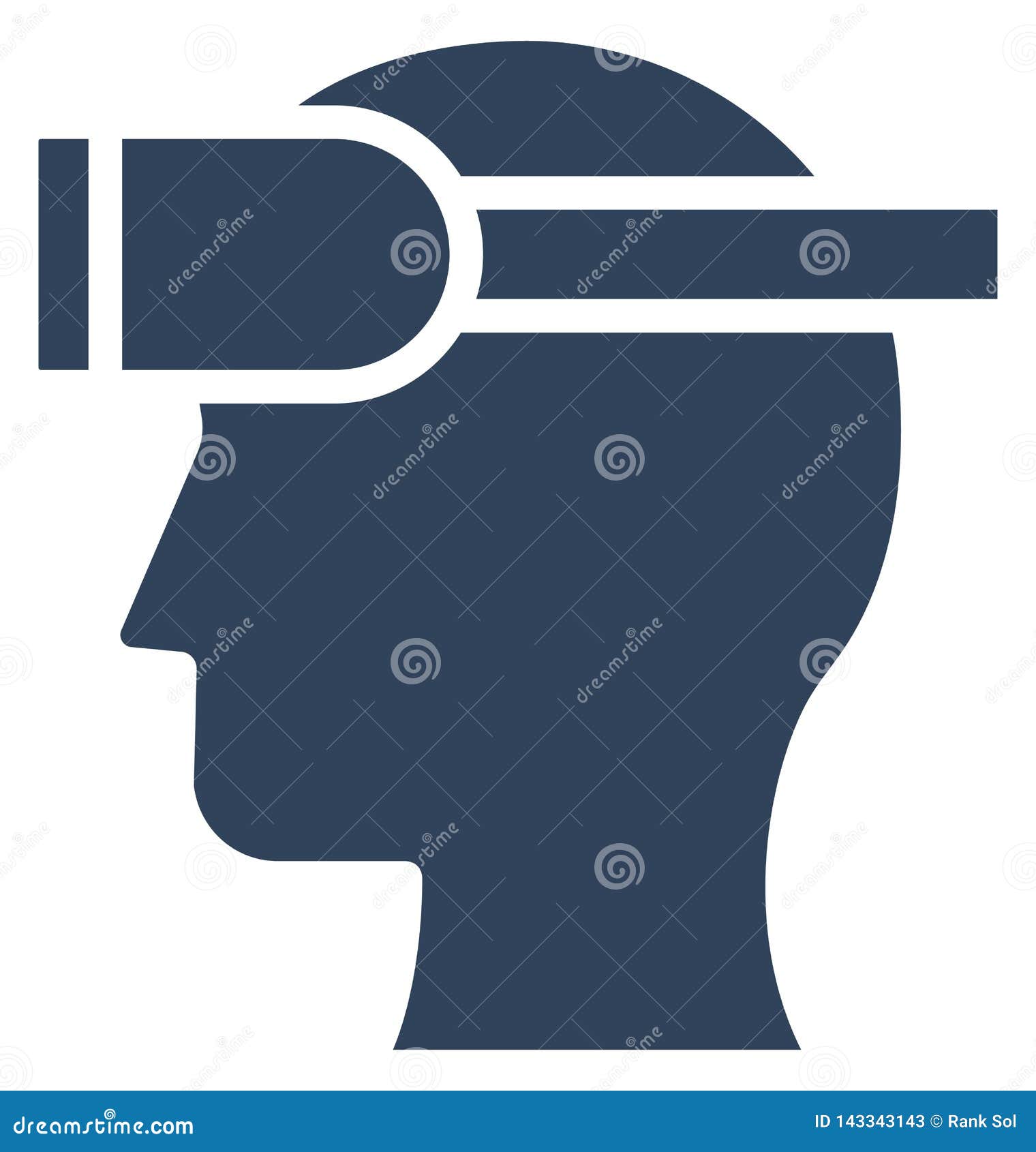 Head Mounted Display Isolated Vector Icon Which Can Easily Modify or ...