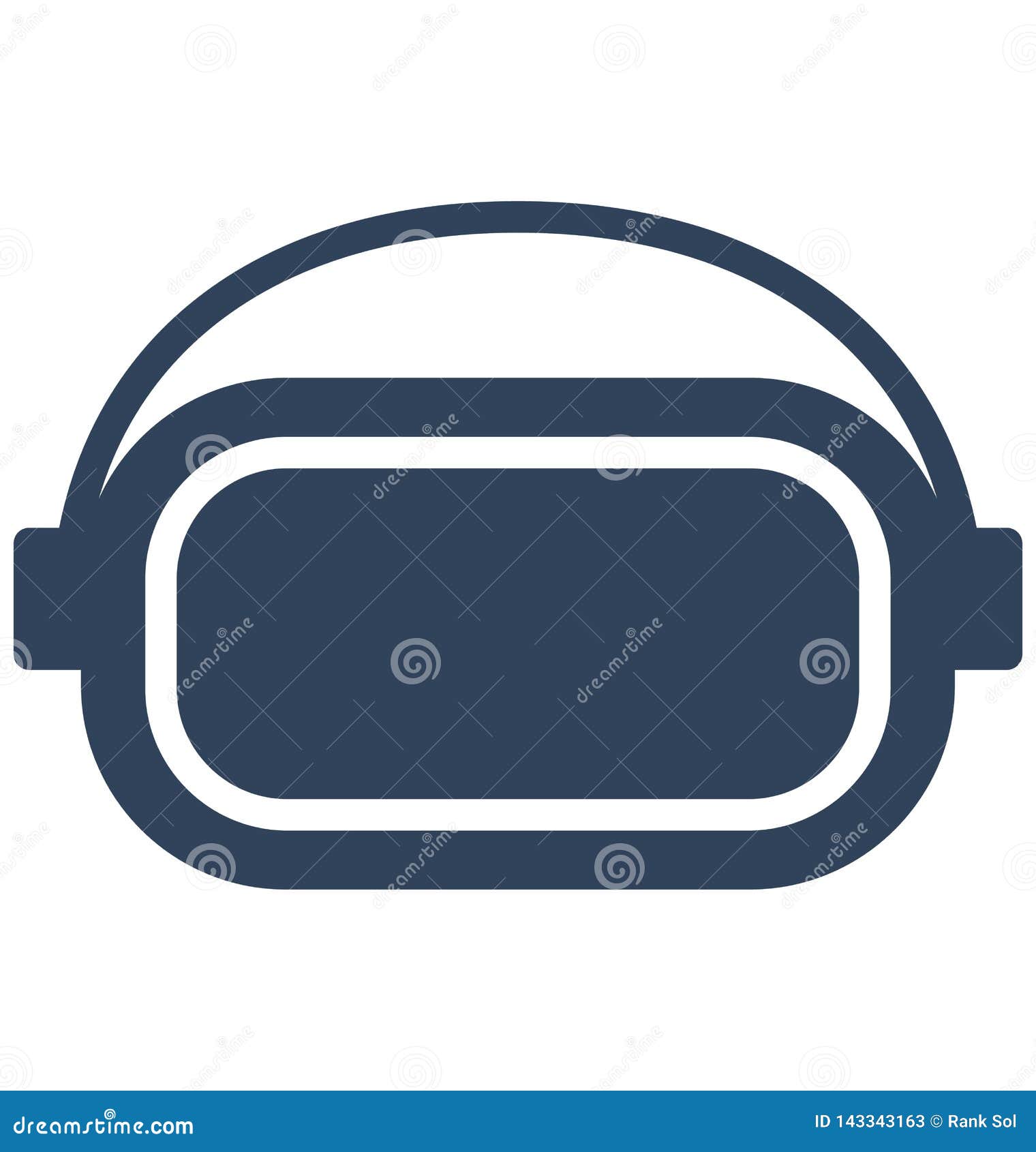 Head Mounted Display Isolated Vector Icon Which Can Easily Modify or ...