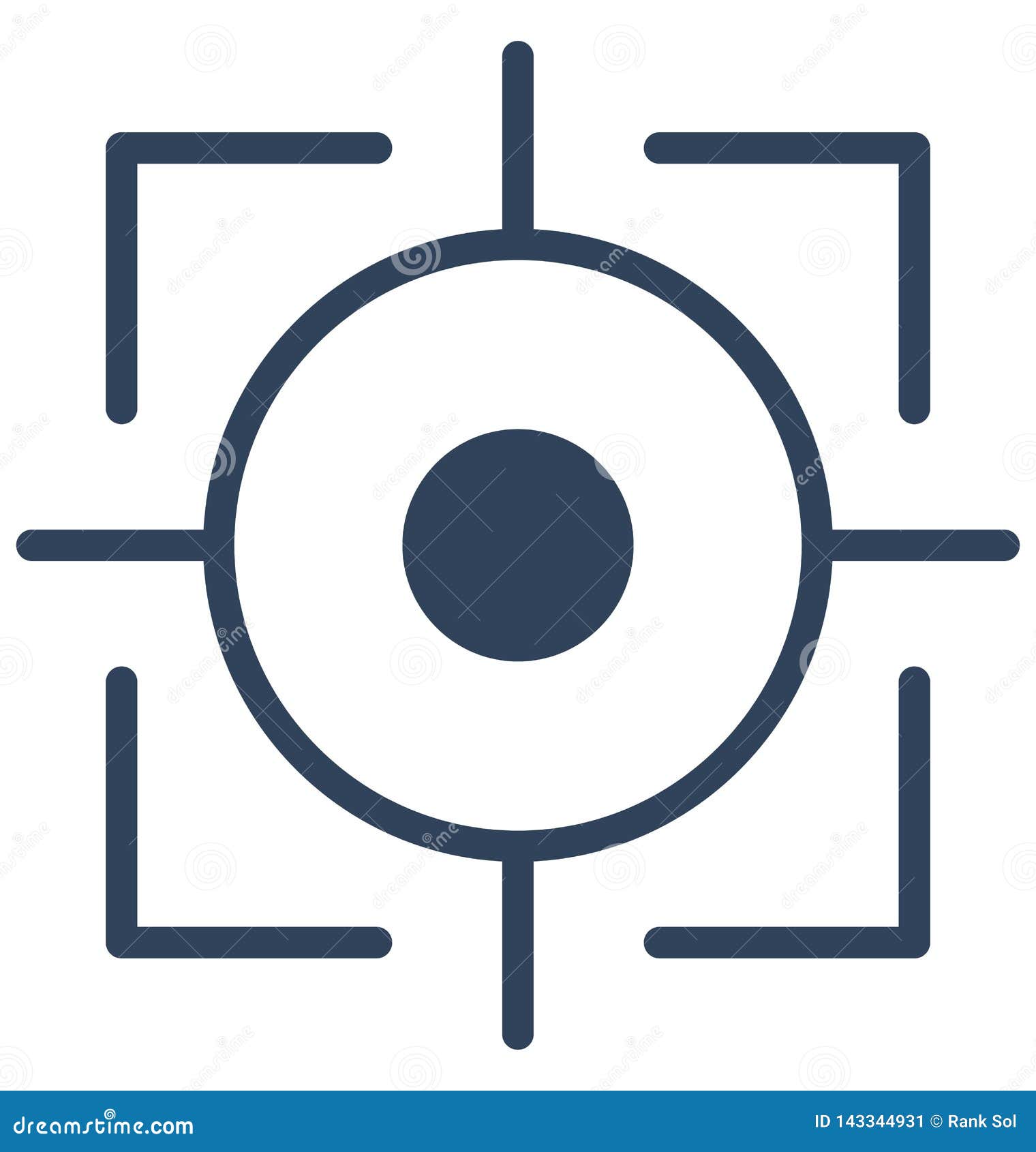 Focus Isolated Vector Icon Which Can Easily Modify or Edit Stock Vector ...