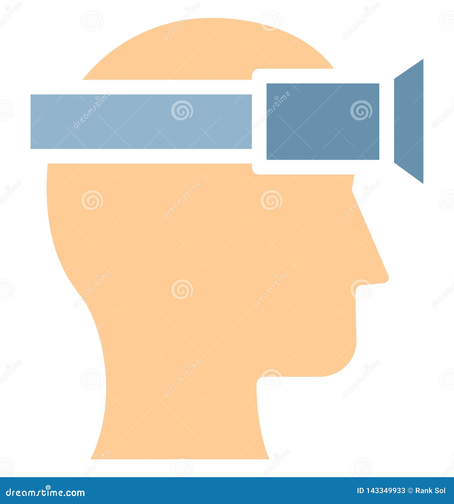 Head Mounted Display Isolated Vector Icon Which Can Easily Modify or ...