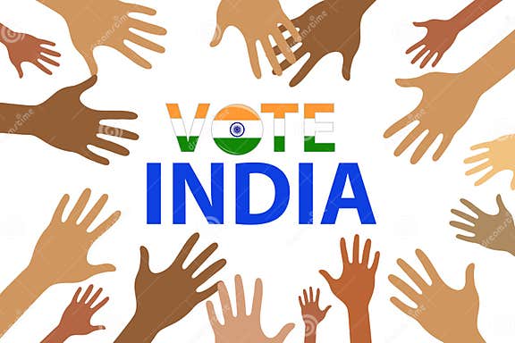 Hand with Voting Sign, Vote India Election 2019 Concept Design, India ...