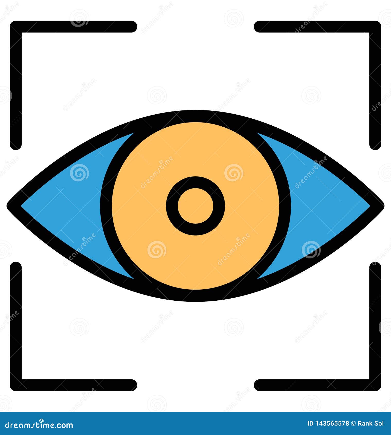 Ar Contact Lenses Isolated Vector Icon Which Can Easily Modify or Edit ...