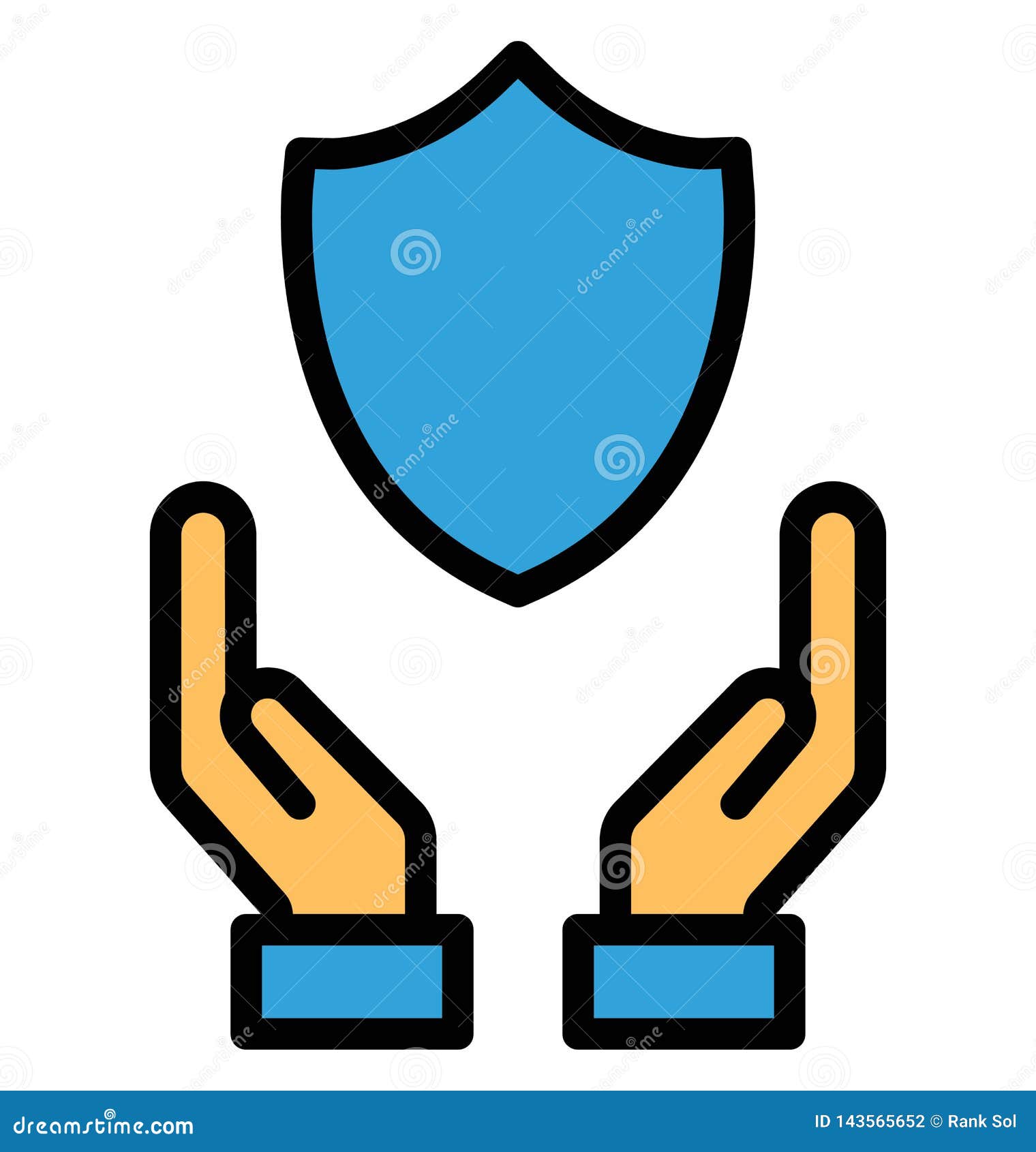 Security Symbol Isolated Vector Icon Which Can Easily Modify or Edit ...