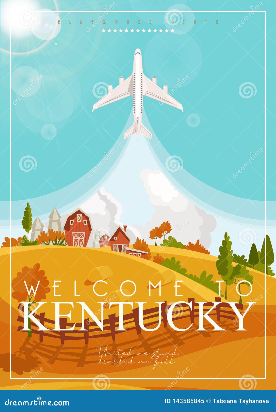 Colorful Kentucky Political Map With Clearly Labeled, Separated Layers ...