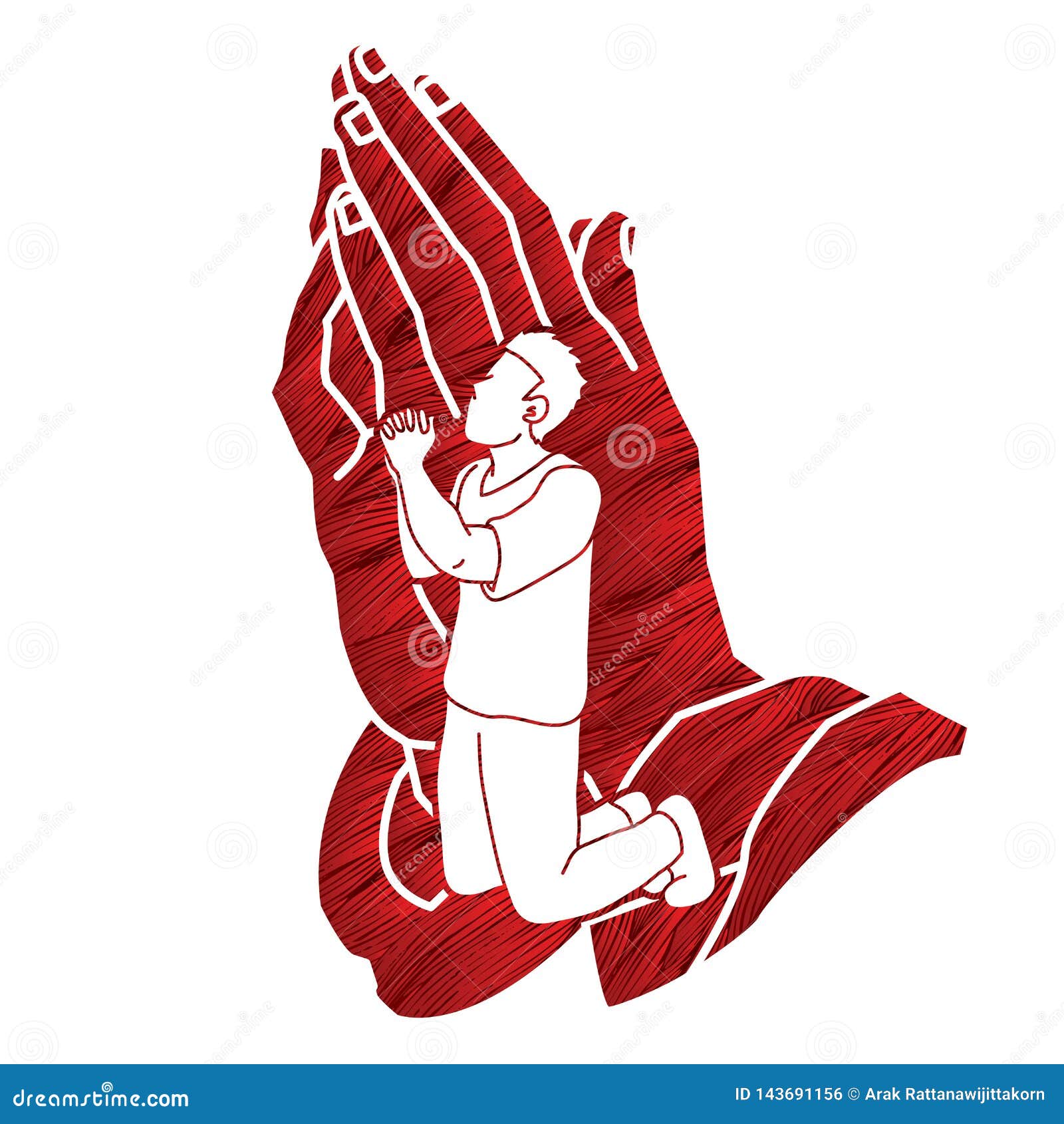 Prayer, Christian Praying ,Praise God, Worship Cartoon Graphic Stock ...