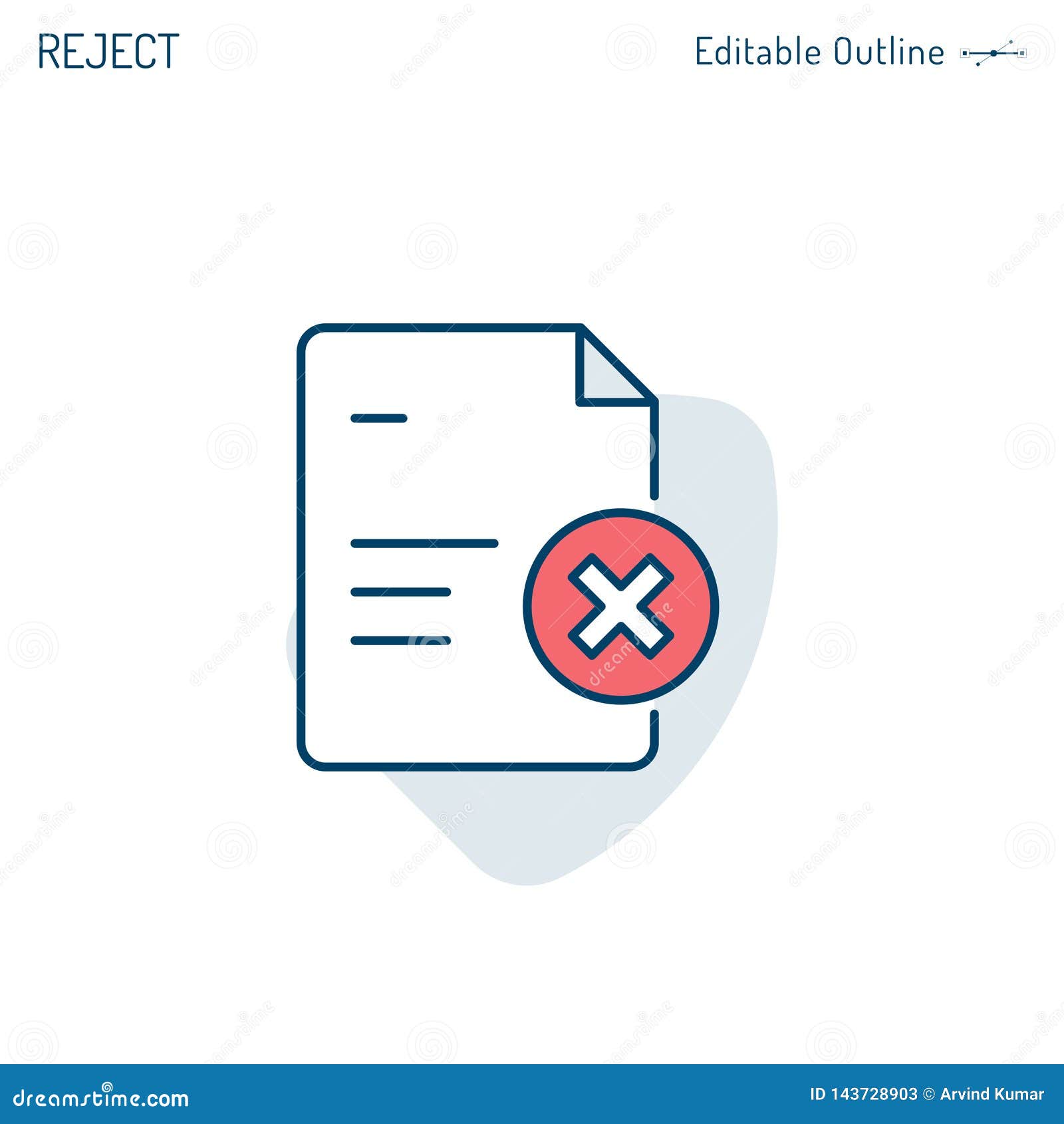 Disagreement Icon, Quality Control Document, Document Compliance, Check ...