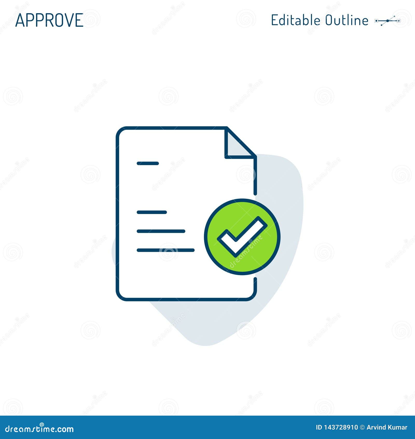 Agreement Icon, Quality Control Document, Document Compliance, Check ...