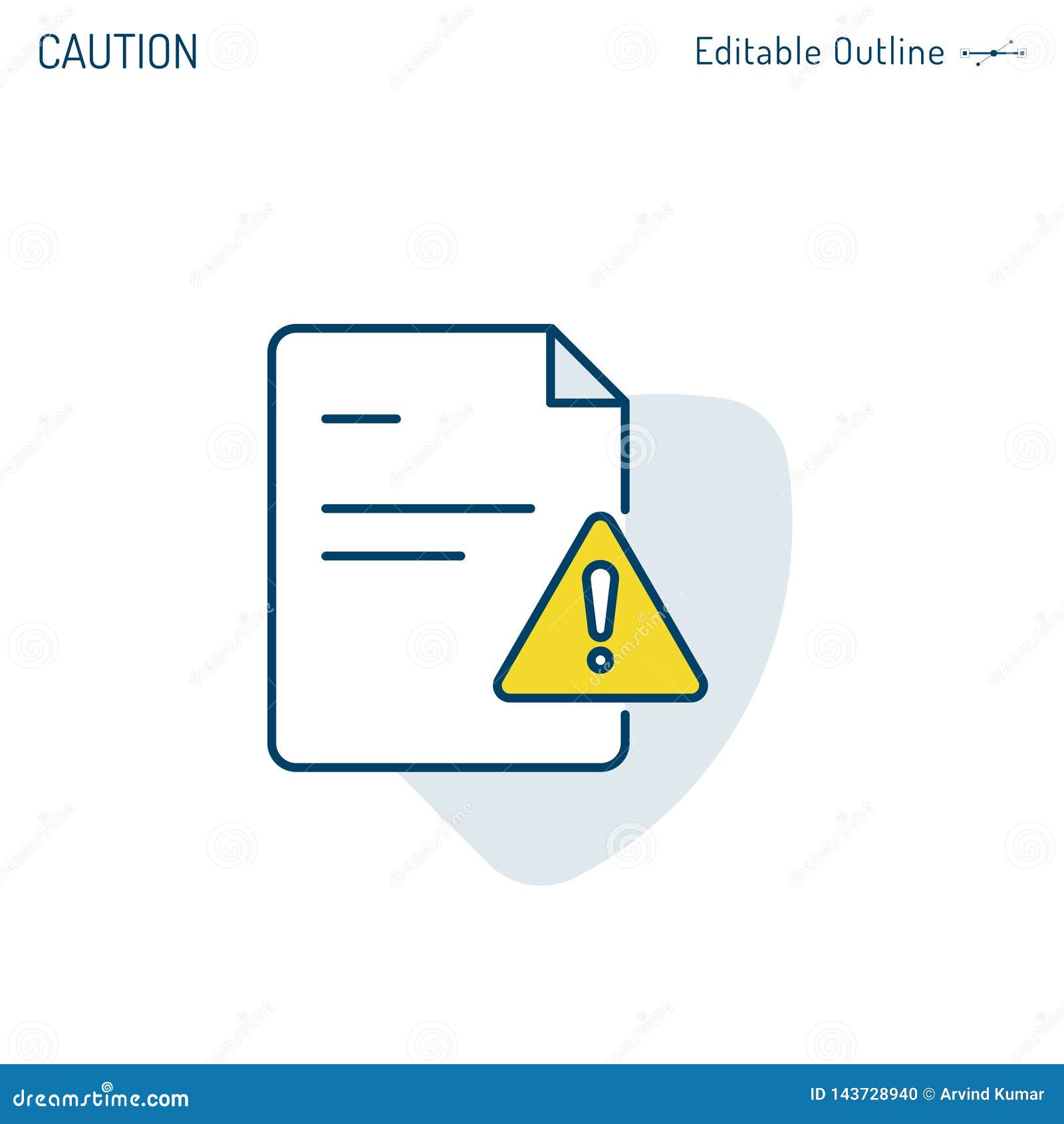 Caution And Check Mark Notices Important Notifications Text Push ...