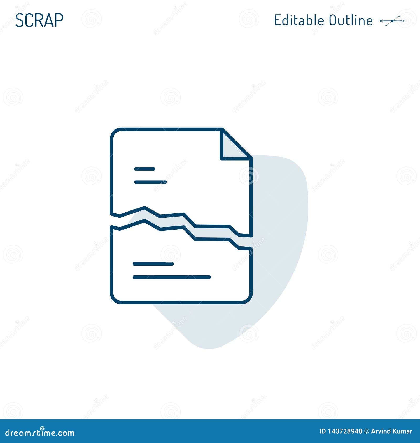 Torn Paper Icon, Scrap Document Icon, Rough Work, Conflict of Interest ...