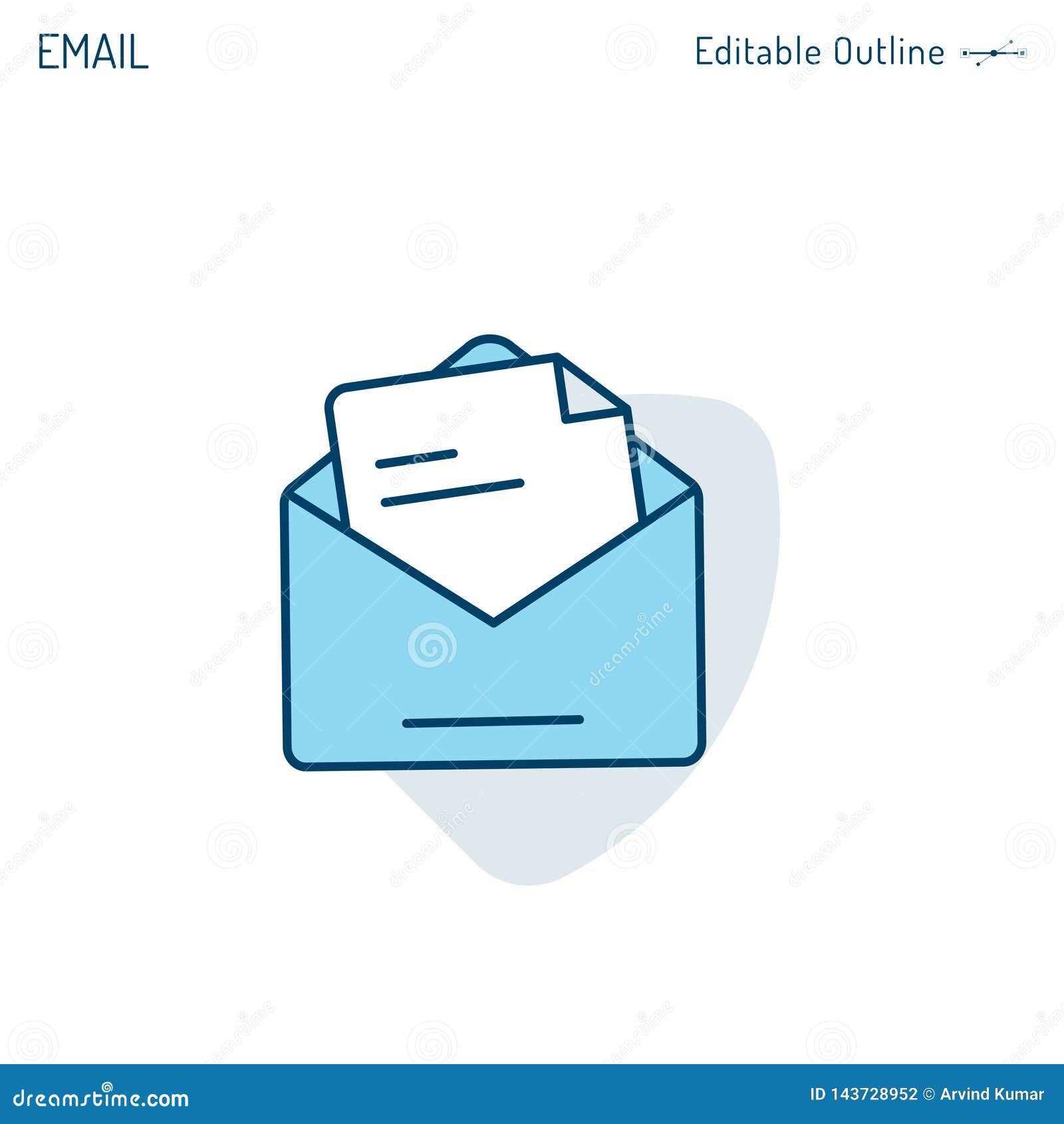 Receive Message Protection Line Icon Vector Illustration ...