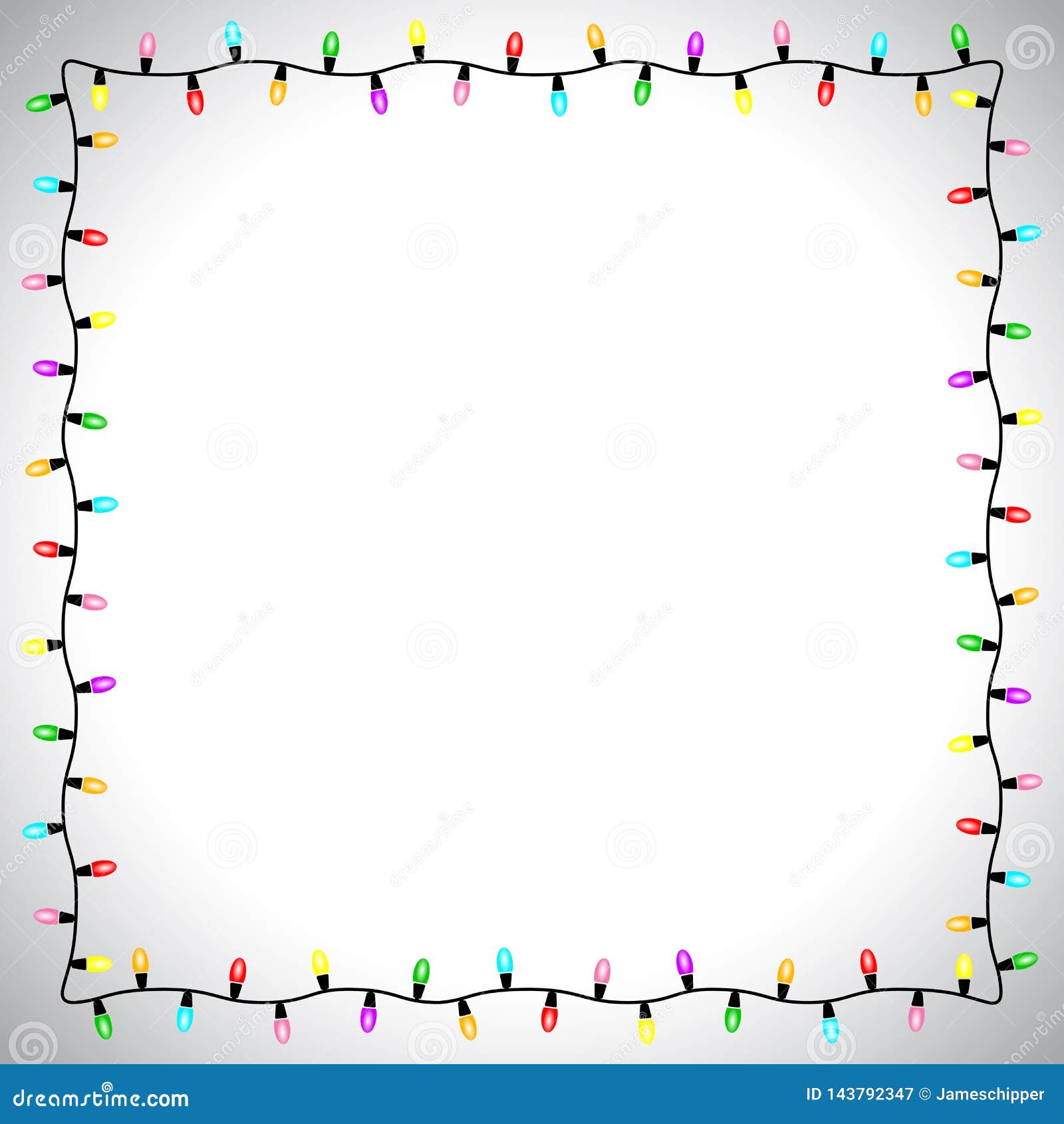 Colourful Light Bulbs Border Stock Vector - Illustration of blue ...