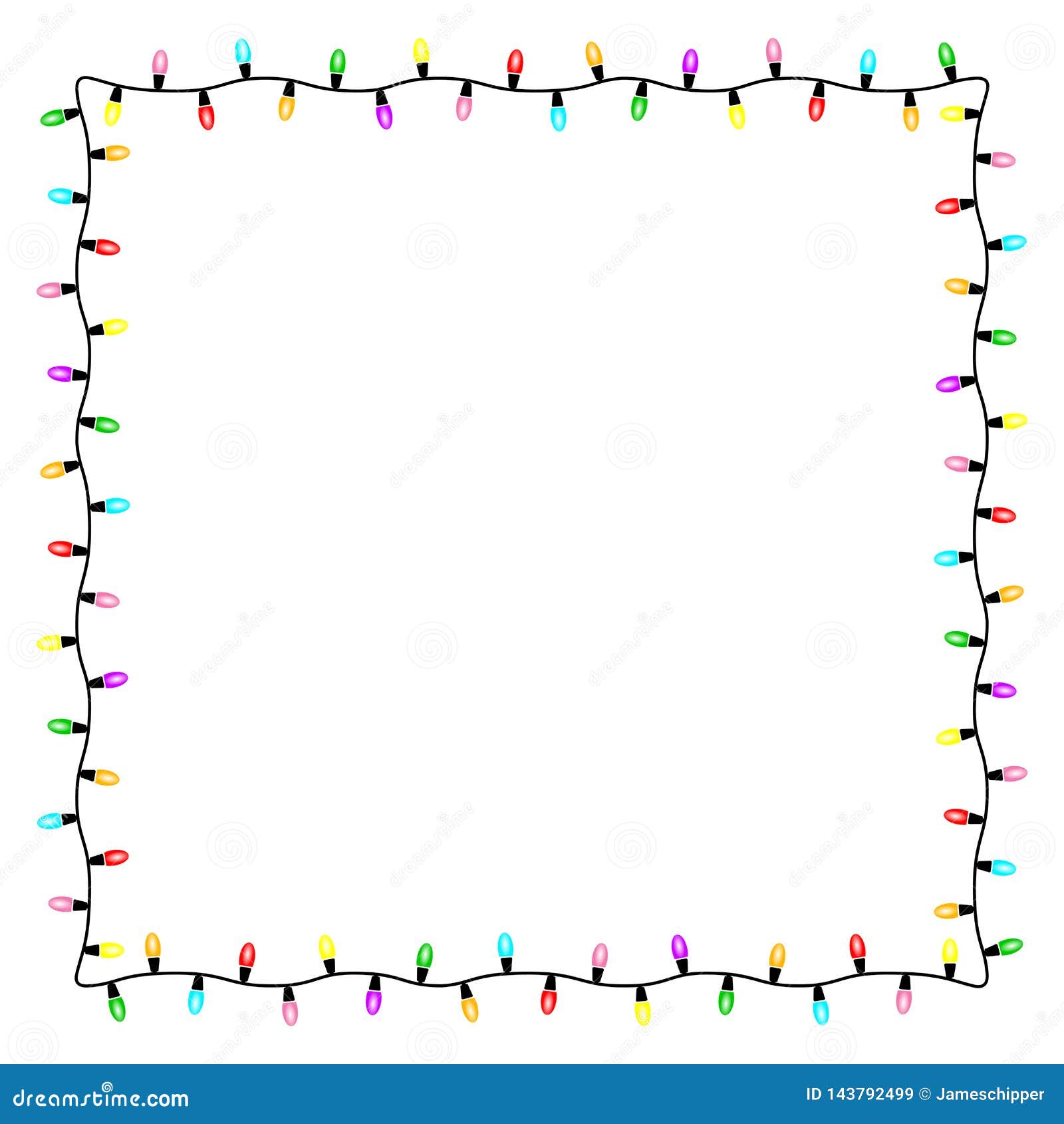 Colourful Light Bulbs Border Stock Vector - Illustration of celebration ...