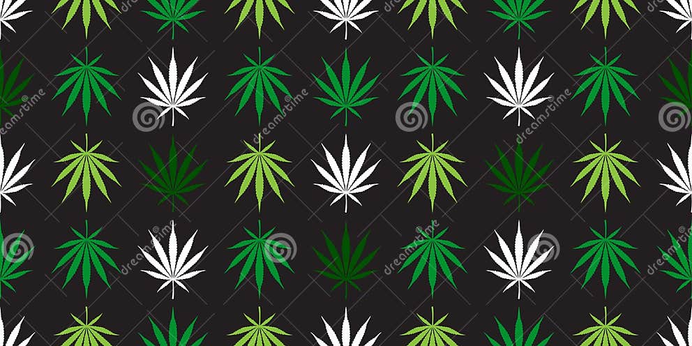 Marijuana Seamless Pattern Cannabis Weed Leaf Repeat Wallpaper Tile ...