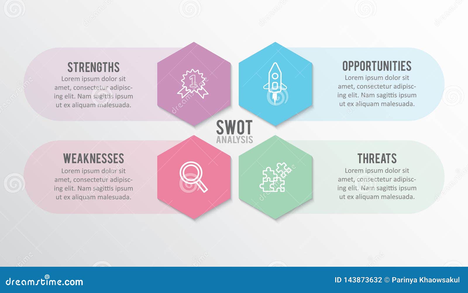 Infographic Design Template, SWOT Analysis Concept, Business Concept ...