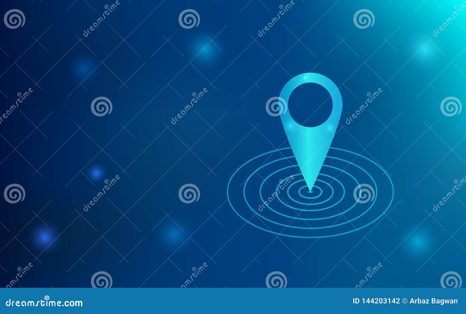 Location GPS Navigator Pin Direction Trace Detection Stock Vector ...