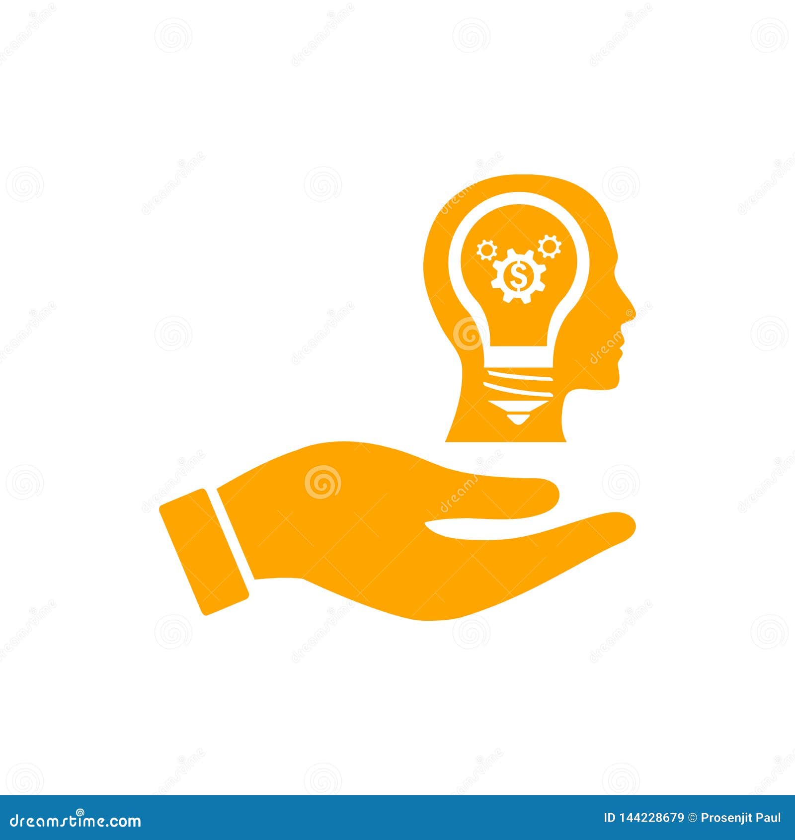 Business, Develop,setting, Innovation, Creative Idea Management Orange ...