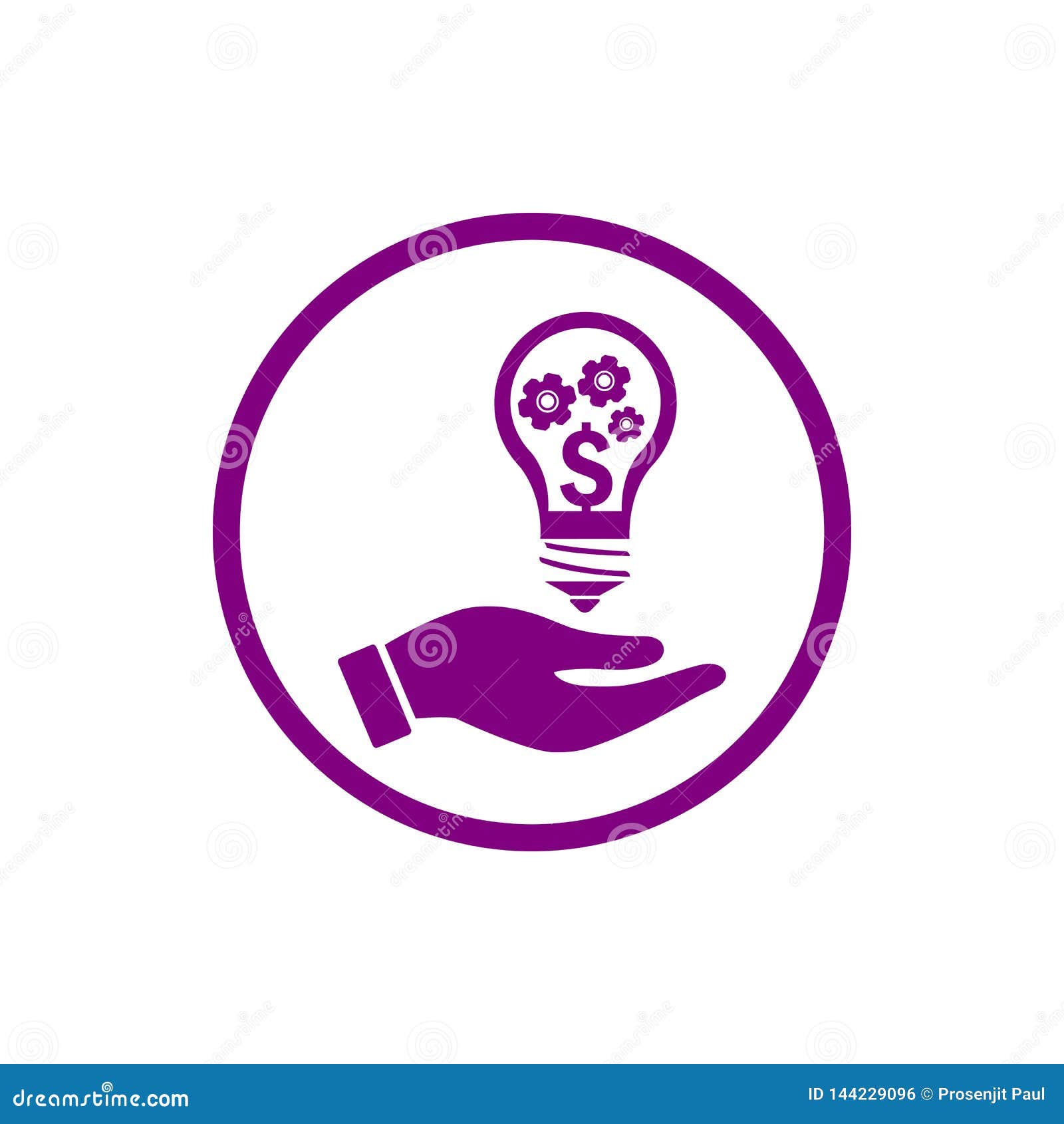 Business, Develop,setting, Innovation, Creative Idea Management Purple ...