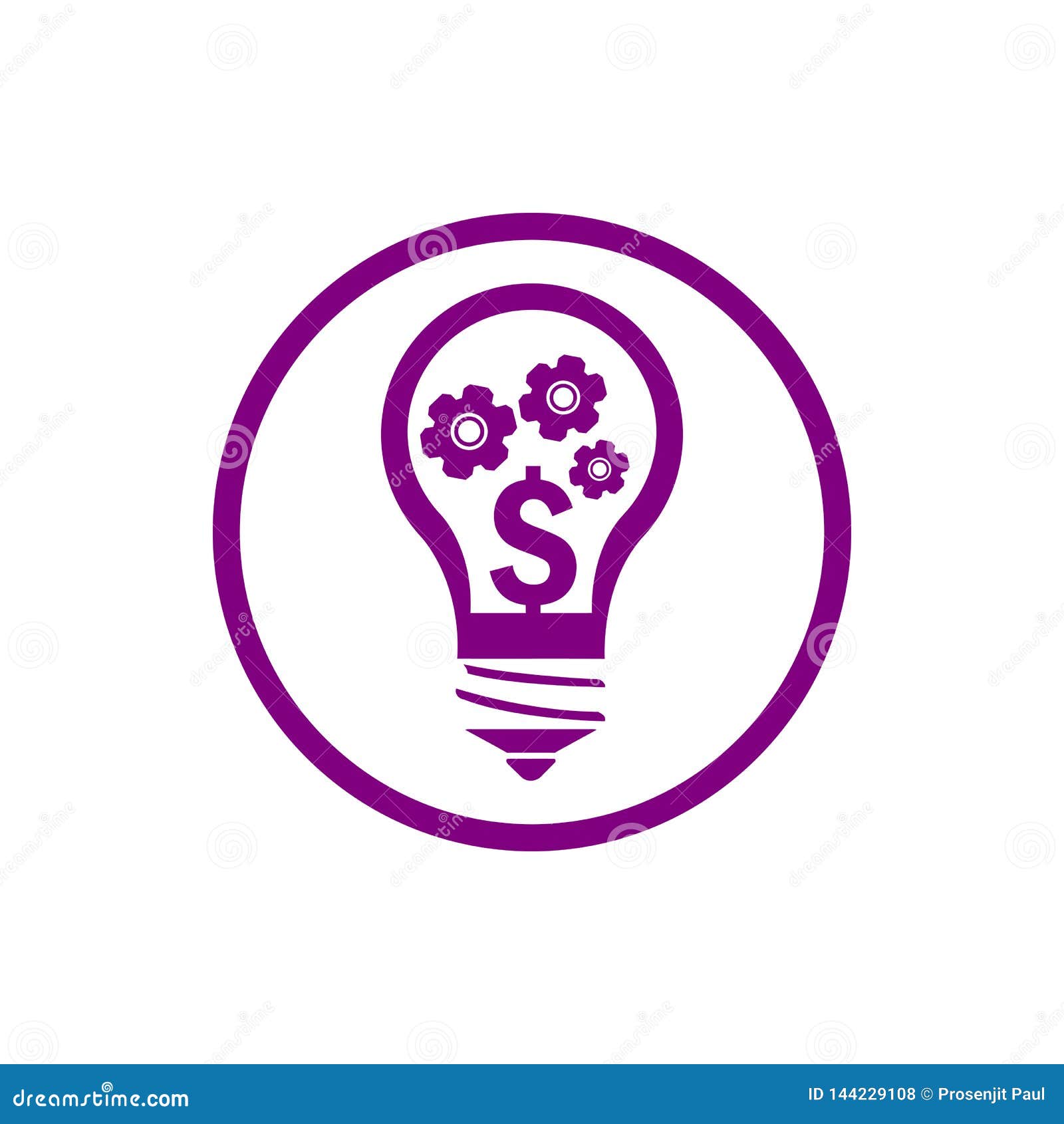 Business, Develop,setting, Innovation, Creative Idea Management Purple ...