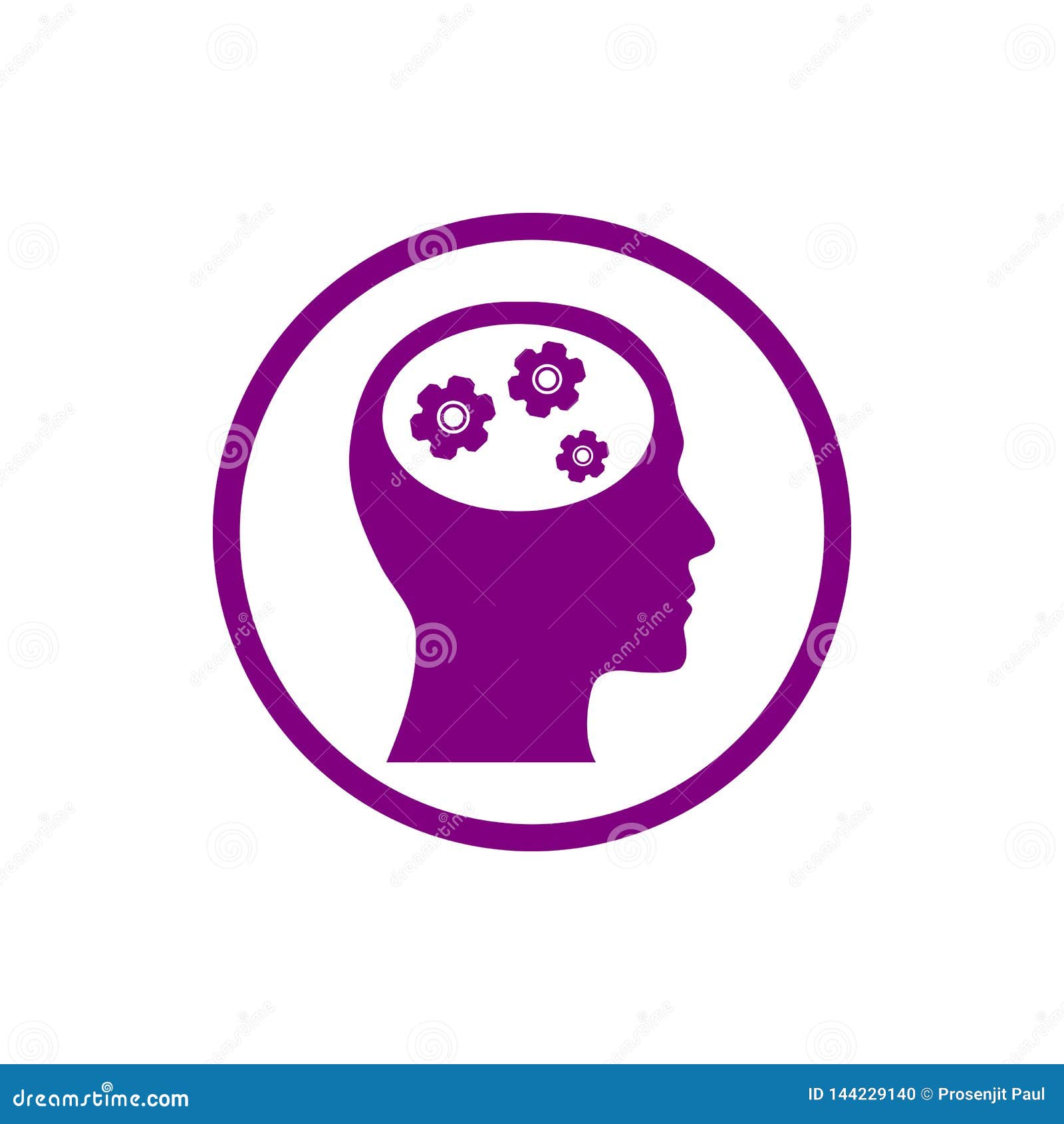 Business, Develop,setting, Innovation, Creative Idea Management Purple ...