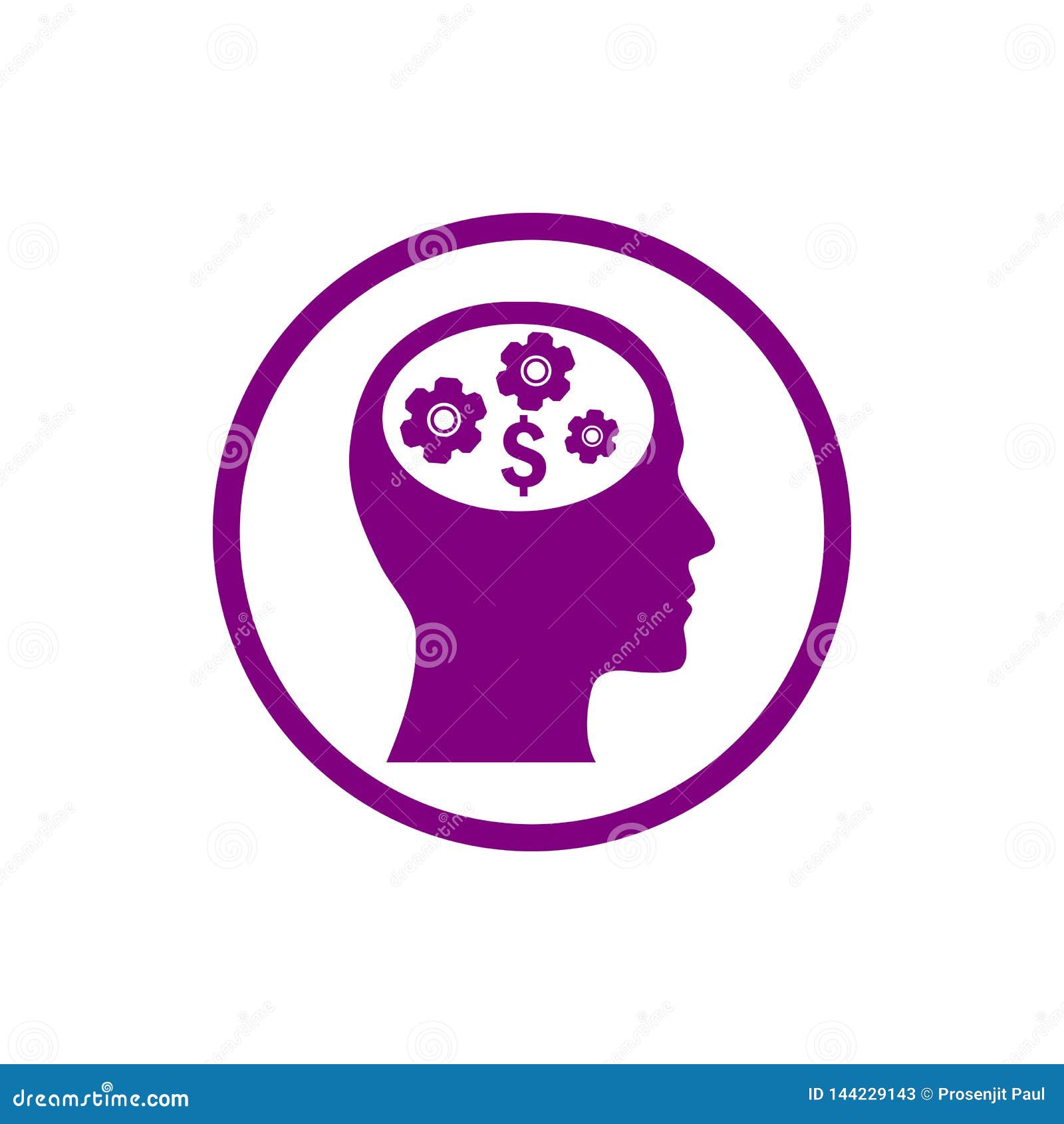 Business, Develop,setting, Innovation, Creative Idea Management Purple ...