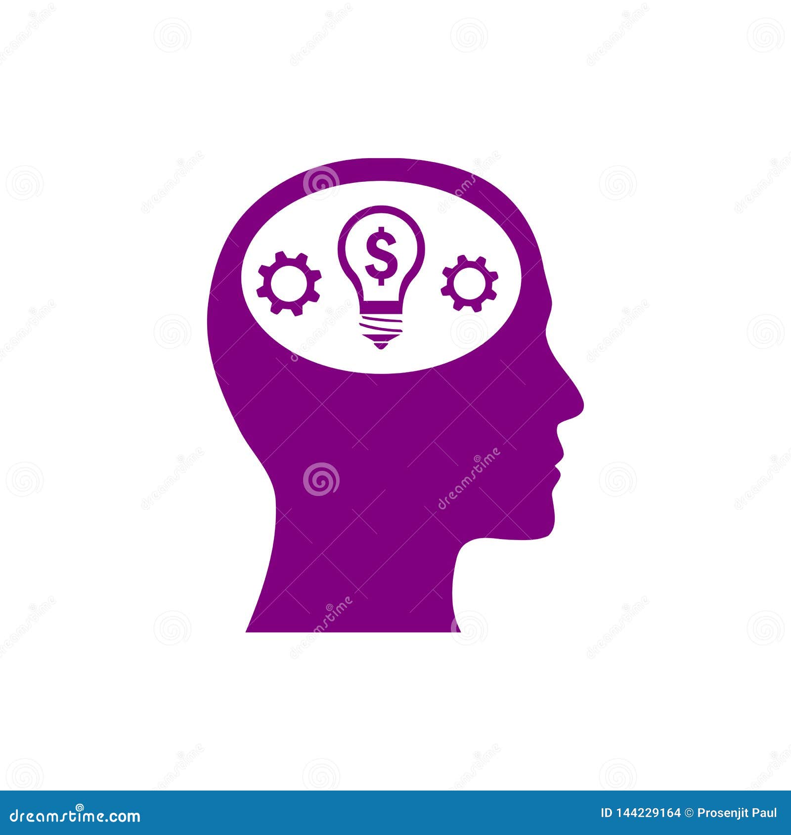 Business, Develop,setting, Innovation, Creative Idea Management Purple ...