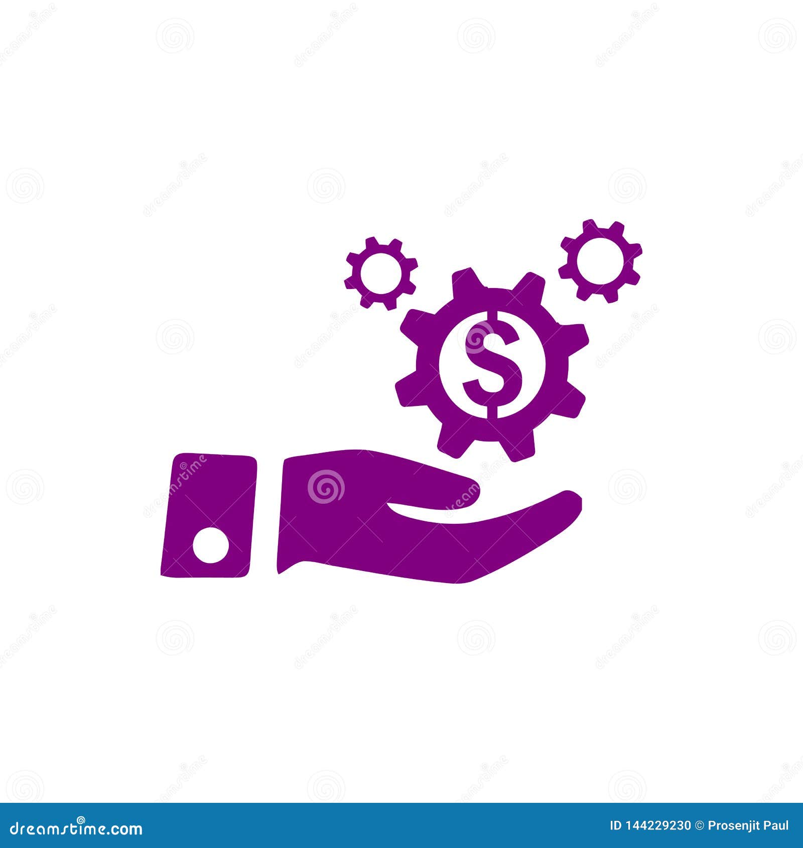 Business, Develop,setting, Innovation, Creative Idea Management Purple ...