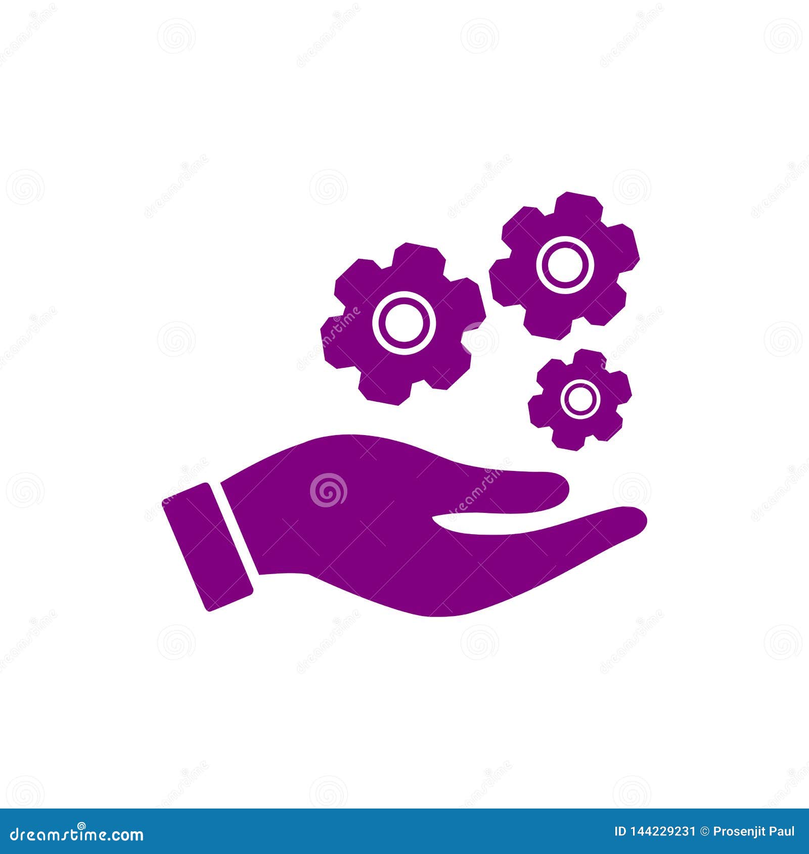 Business, Develop,setting, Innovation, Creative Idea Management Purple ...