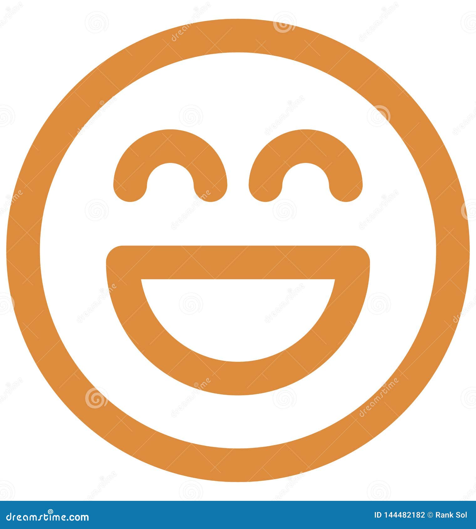 Happy, Excited Vector Isolated Icon Which Can Easily Modify or Edit ...