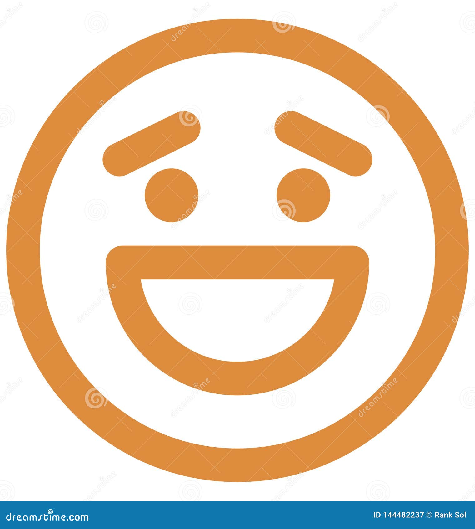 Happy, Nodding Vector Isolated Icon Which Can Easily Modify or Edit ...