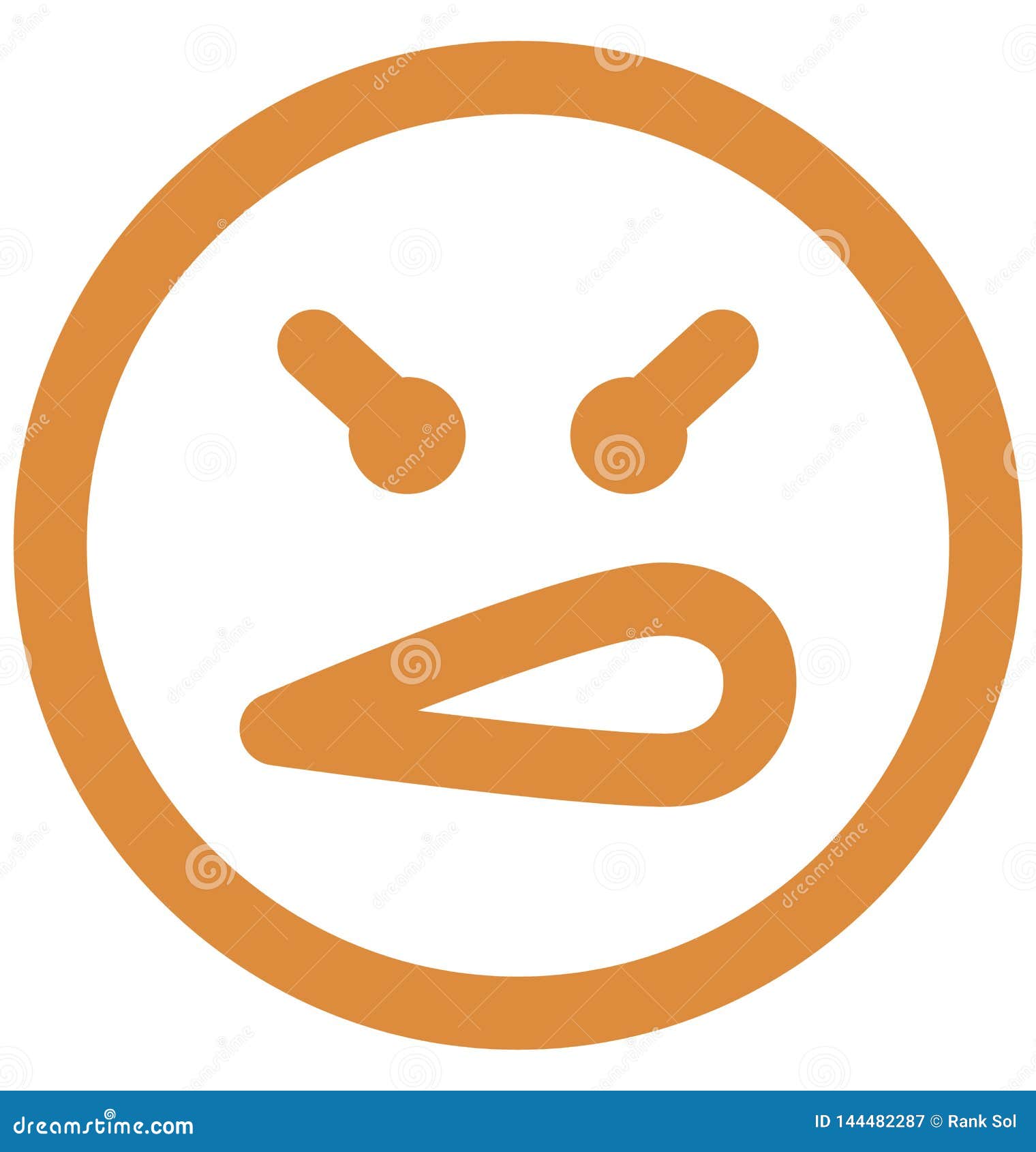 Gaze Emoticon, Stare Emoticon Vector Isolated Icon Which Can Easily ...