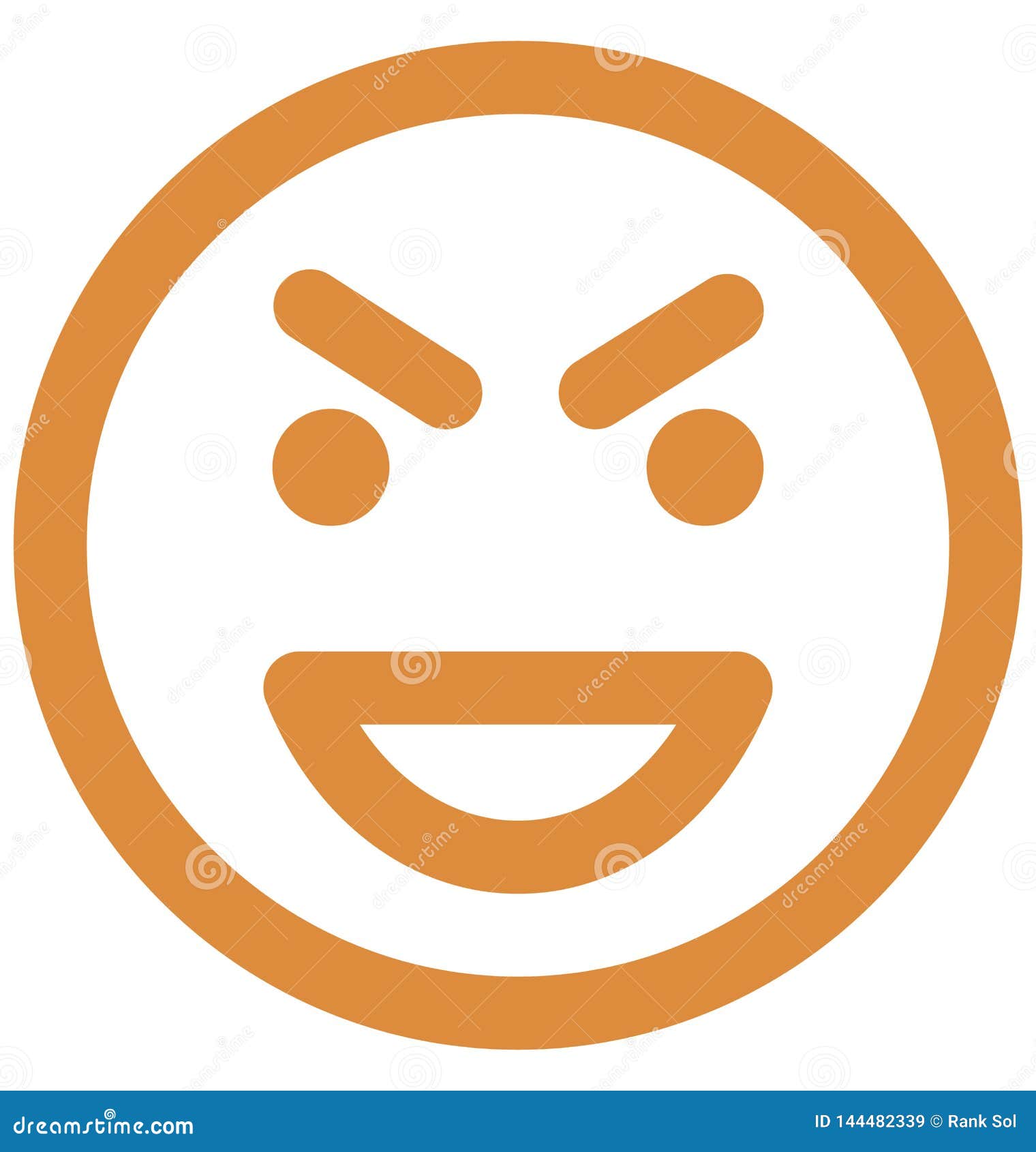 Happy, Nodding Vector Isolated Icon Which Can Easily Modify or Edit ...