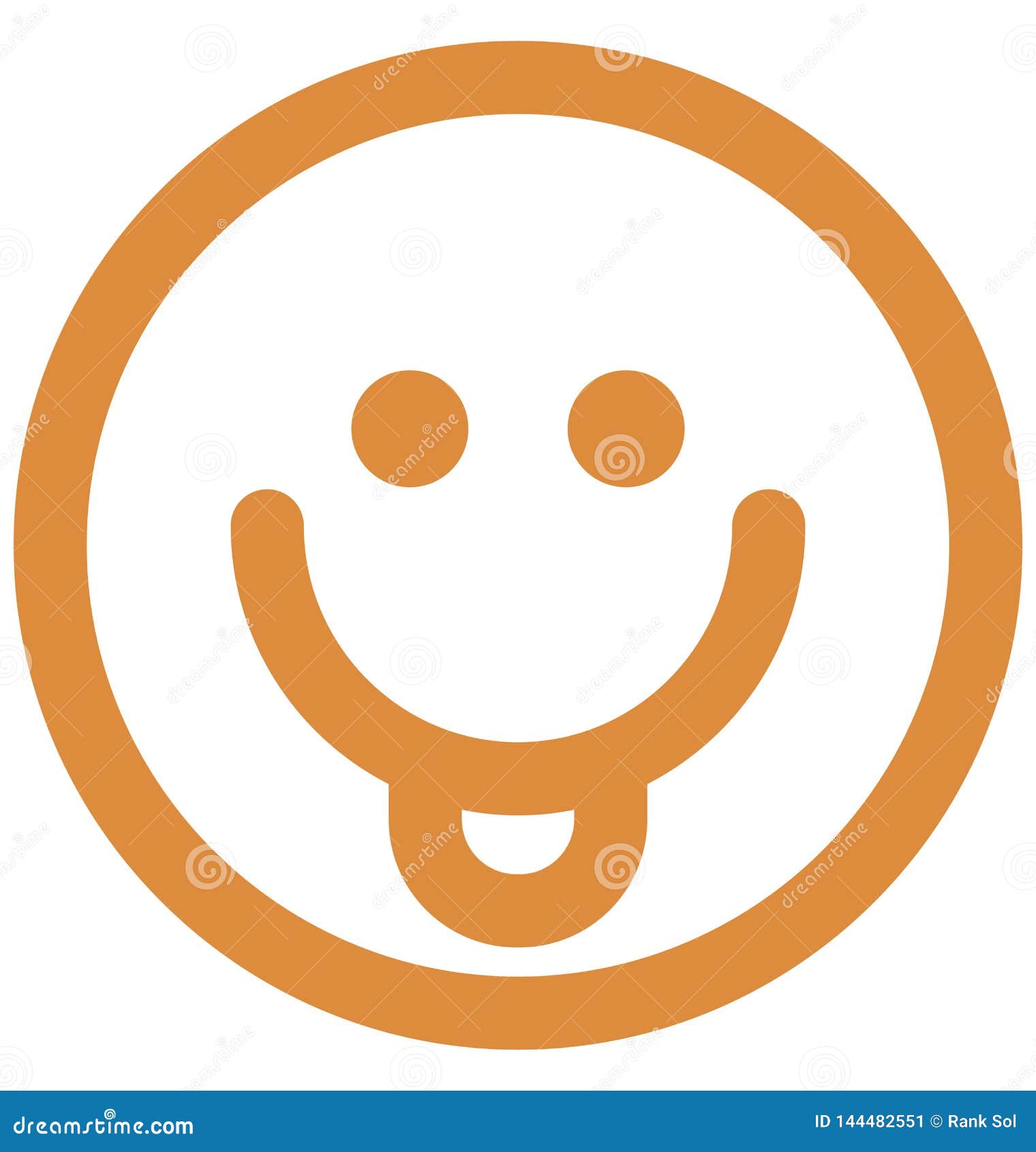 Cheeky, Baffled Emoticon Vector Isolated Icon Which Can Easily Modify ...