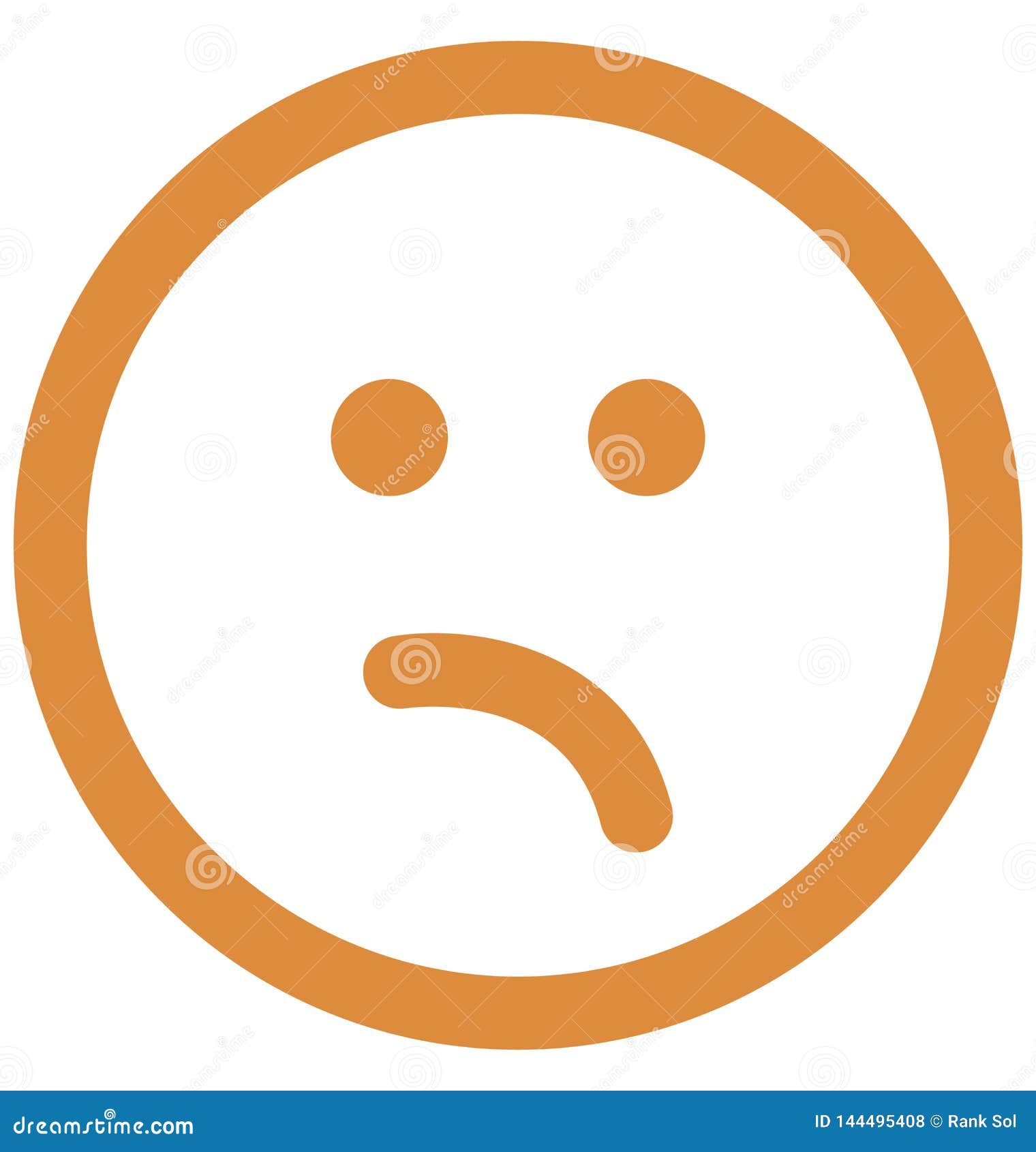 Bemused Face, Emoticons Vector Isolated Icon Which Can Easily Modify or ...