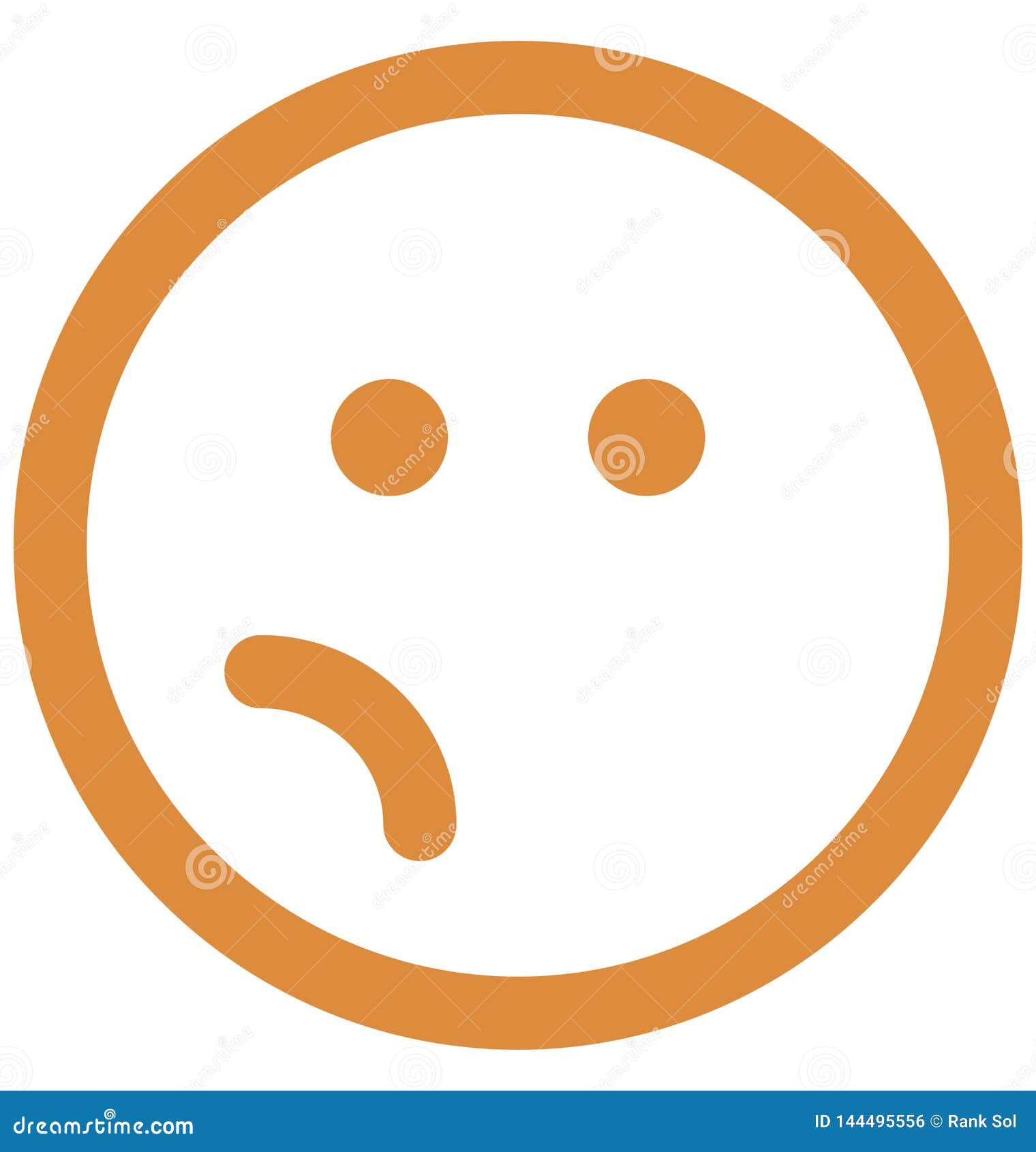Bemused Face, Emoticons Vector Isolated Icon Which Can Easily Modify or ...