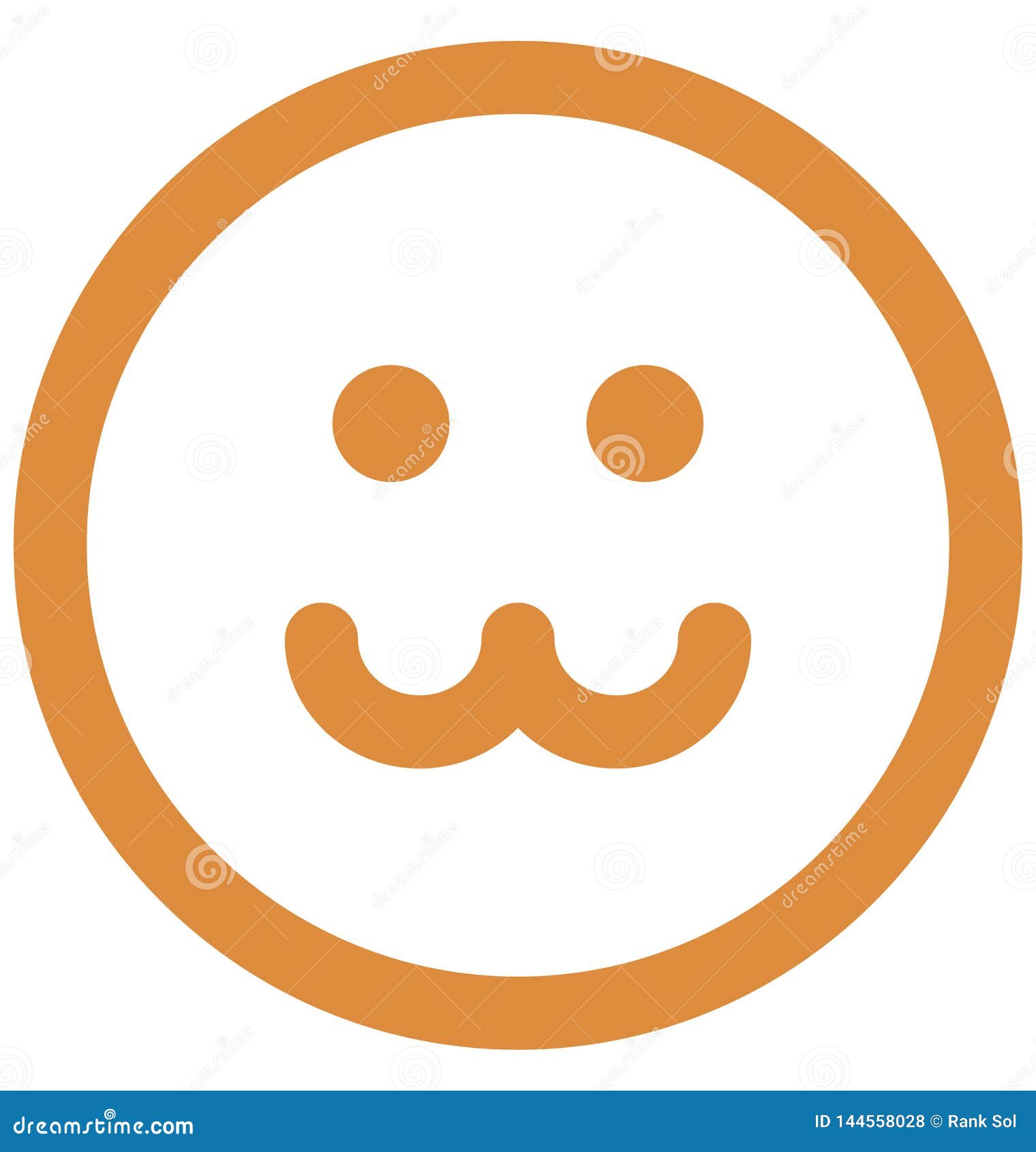 Zig Zag Lip Emoticon, Sad Vector Isolated Icon Which Can Easily Modify ...