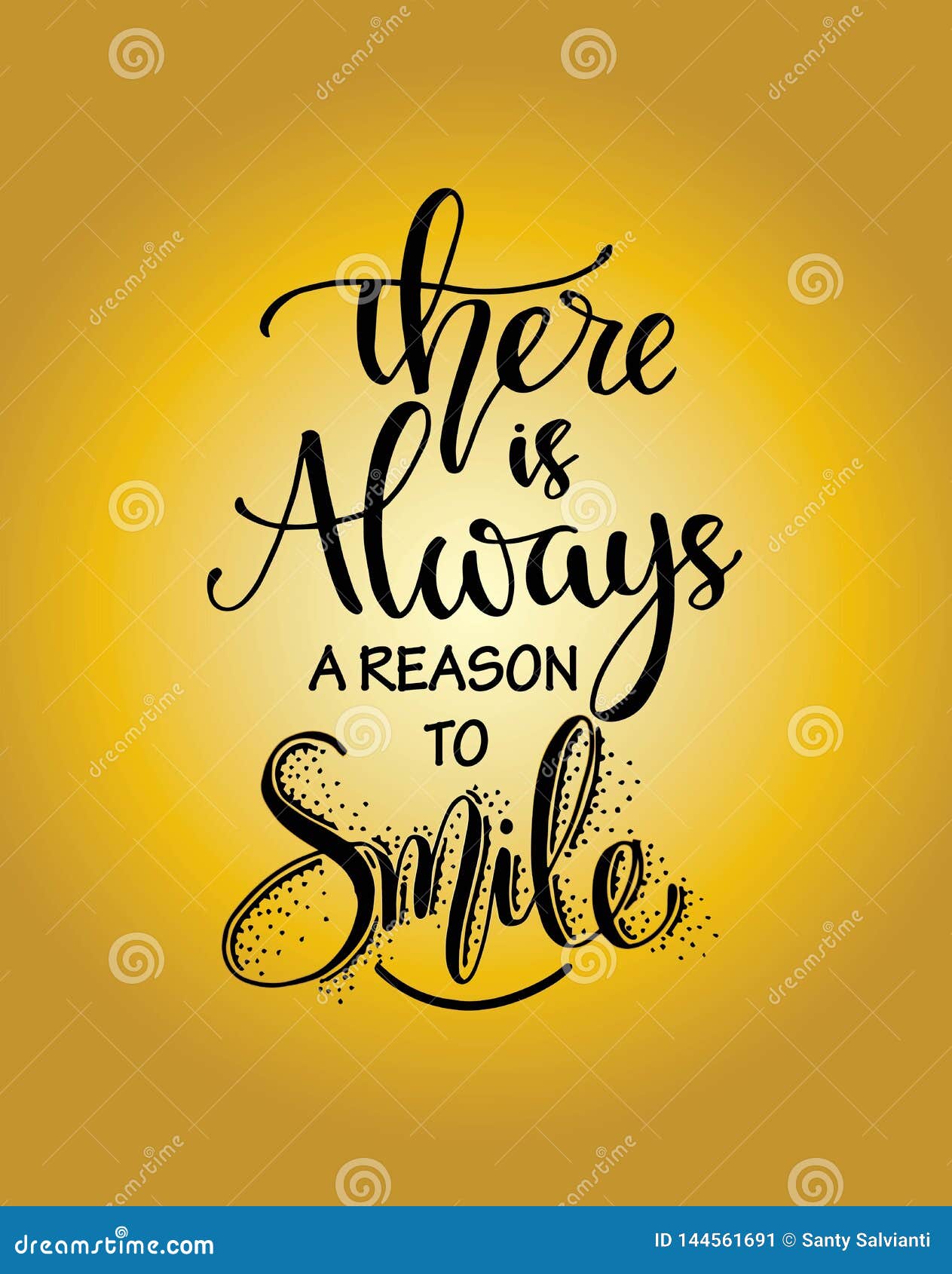 Vector Illustration with Hand-drawn Lettering. `There is always Reason ...