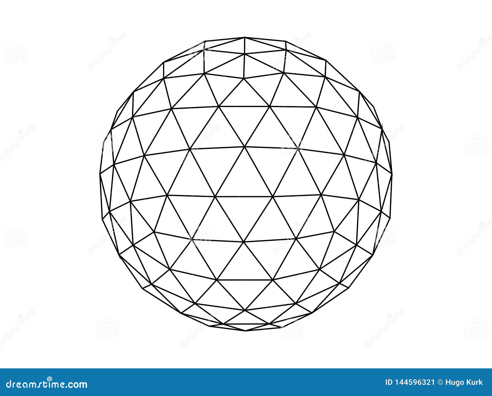 Geodesic Sphere Illustration Vector Stock Vector - Illustration of ...