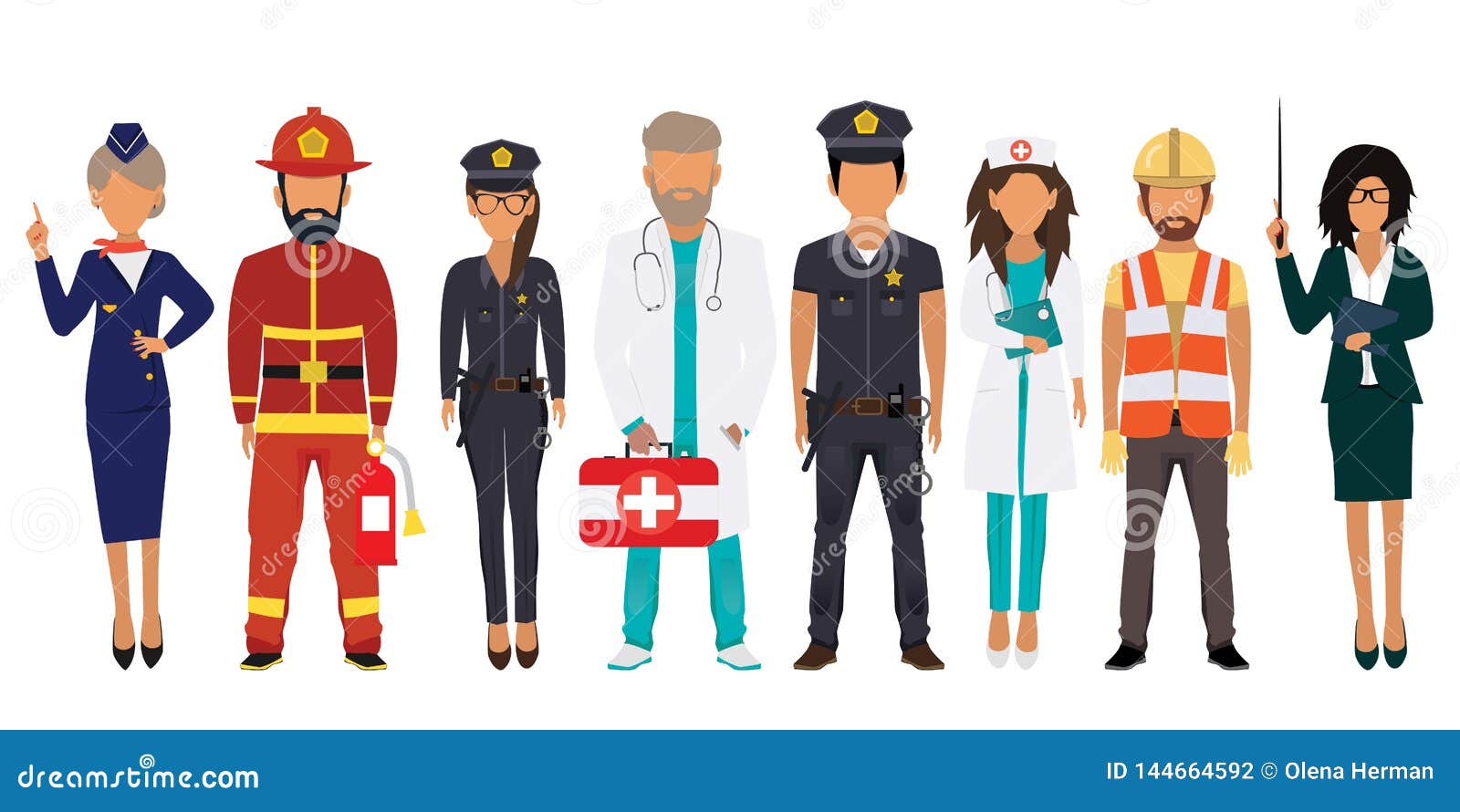 International Labor Day. Set People Characters Actual Important ...