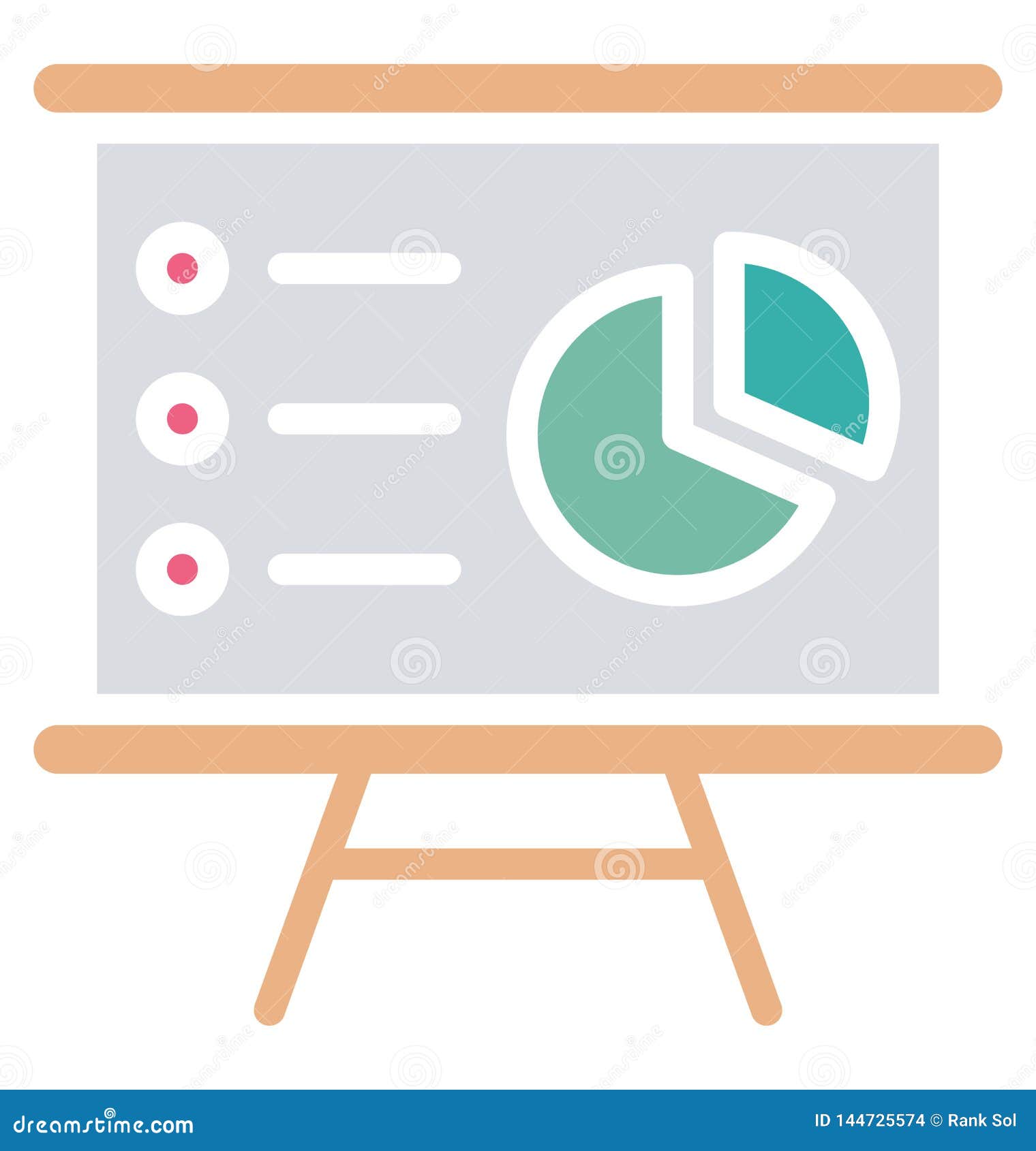 Business Presentation Isolated Vector Icon Which Can Easily Modify or ...